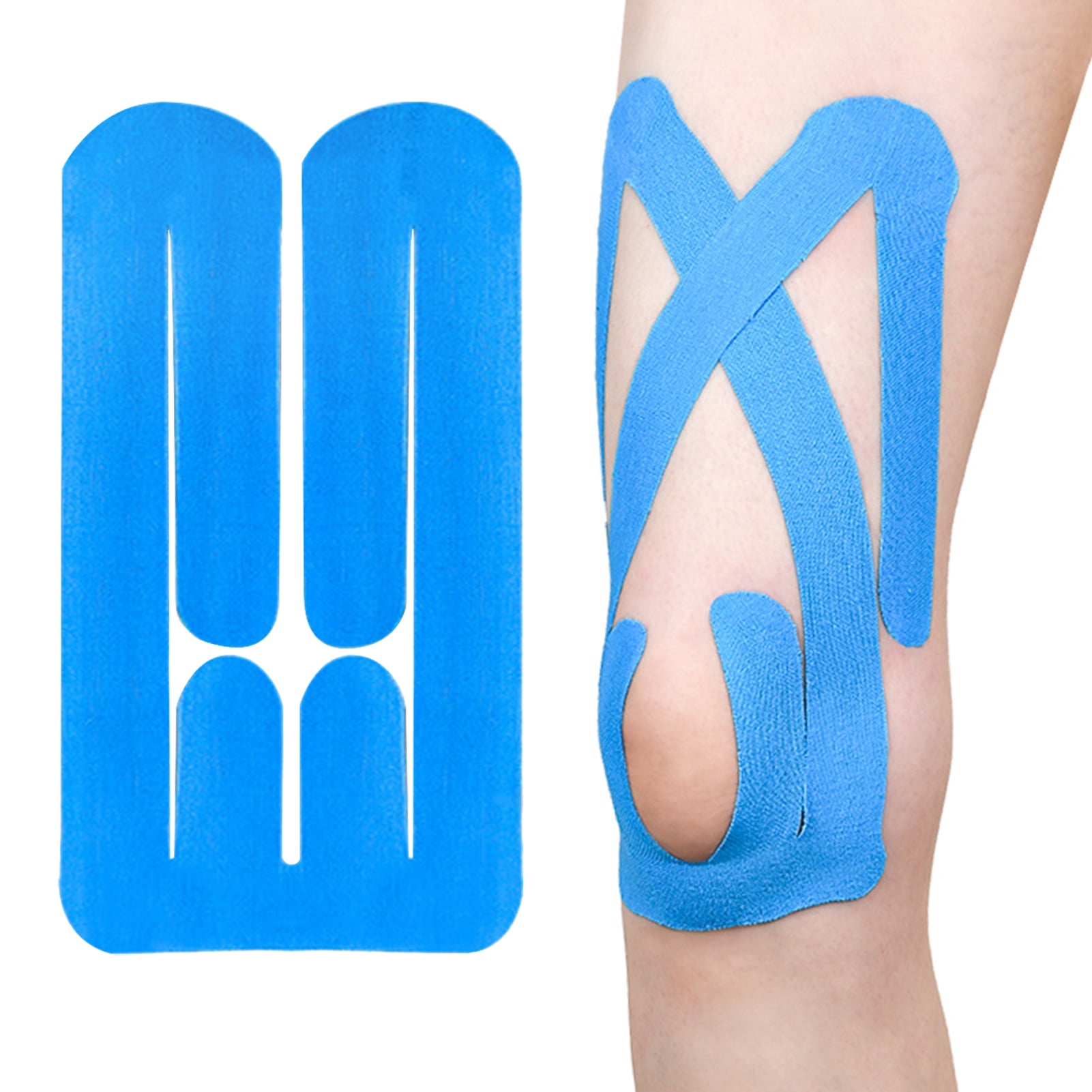 Ettsollp 10 Pcs Pre-Cut Kinesiology Tape for Knee Waterproof Athletic ...