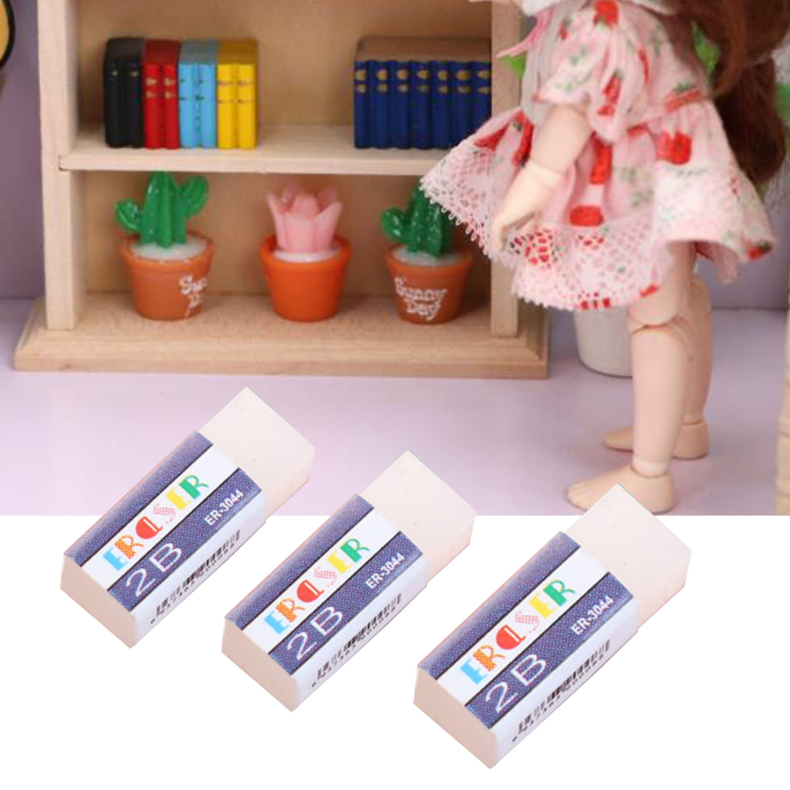 Ettsollp 10Pcs Mini Erasers Handmade Realistic Three-dimensional ...