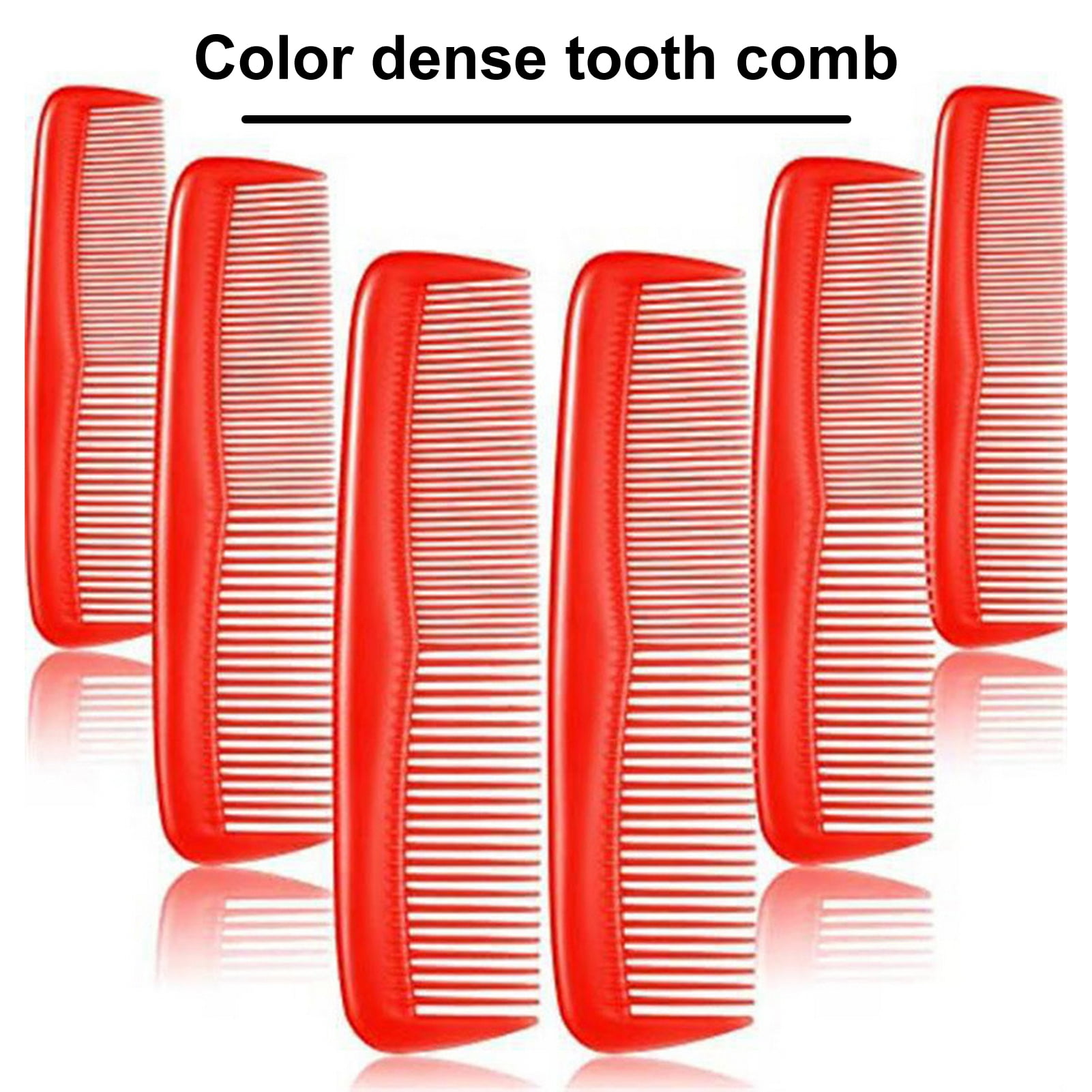 Ettsollp 12Pcs Colorful Hair Comb Thick Thin Plastic Teeth Scalp ...