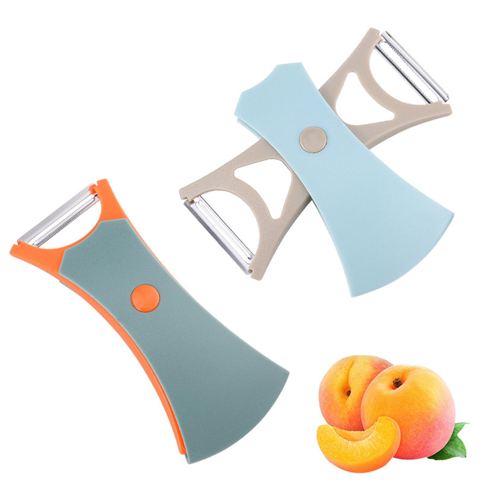 Ettsollp 2 In 1 Fruit And Vegetable Peeler Stainless Steel Blade ...