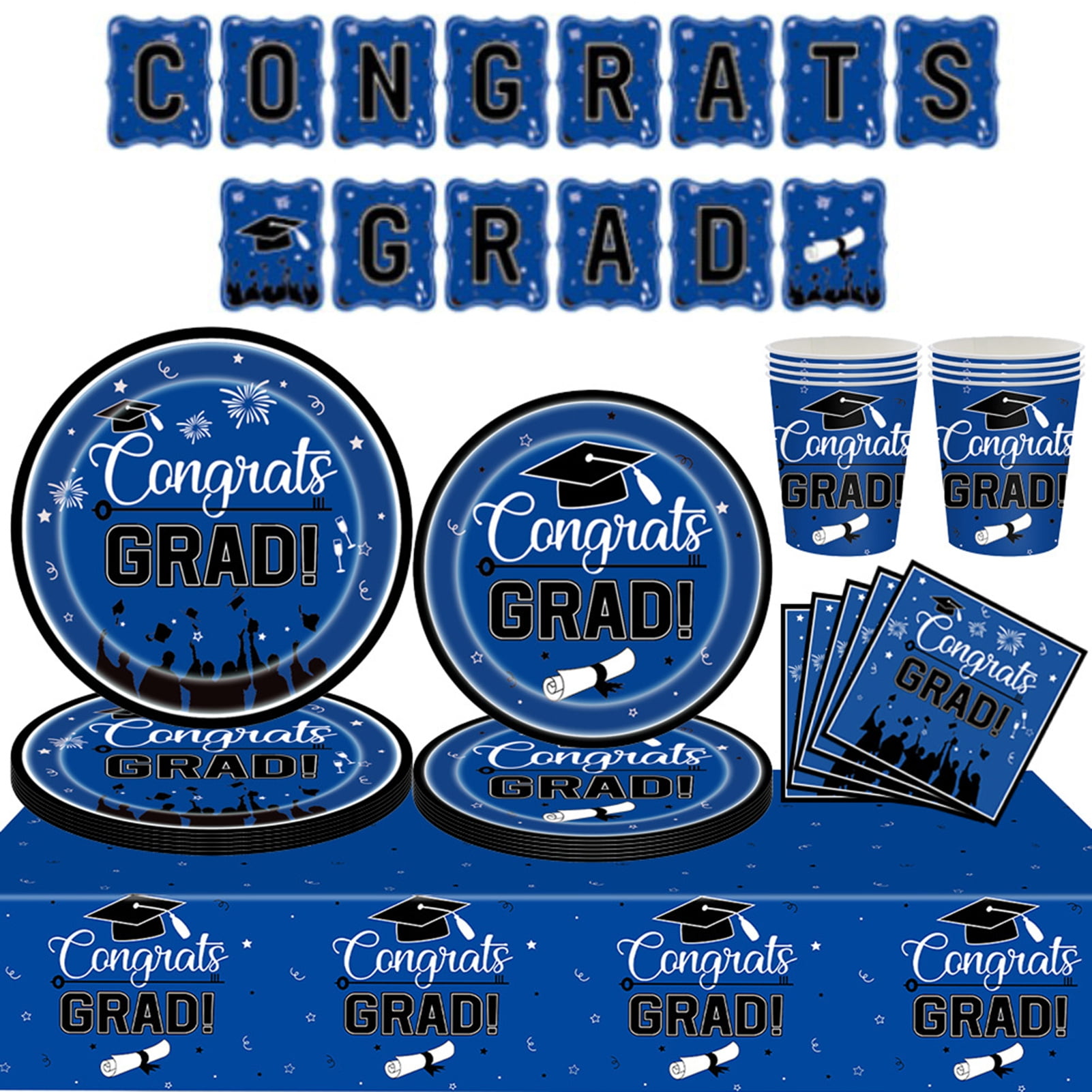 Ettsollp 2025 Graduation Party Disposable Tableware Set Class of 2025 ...
