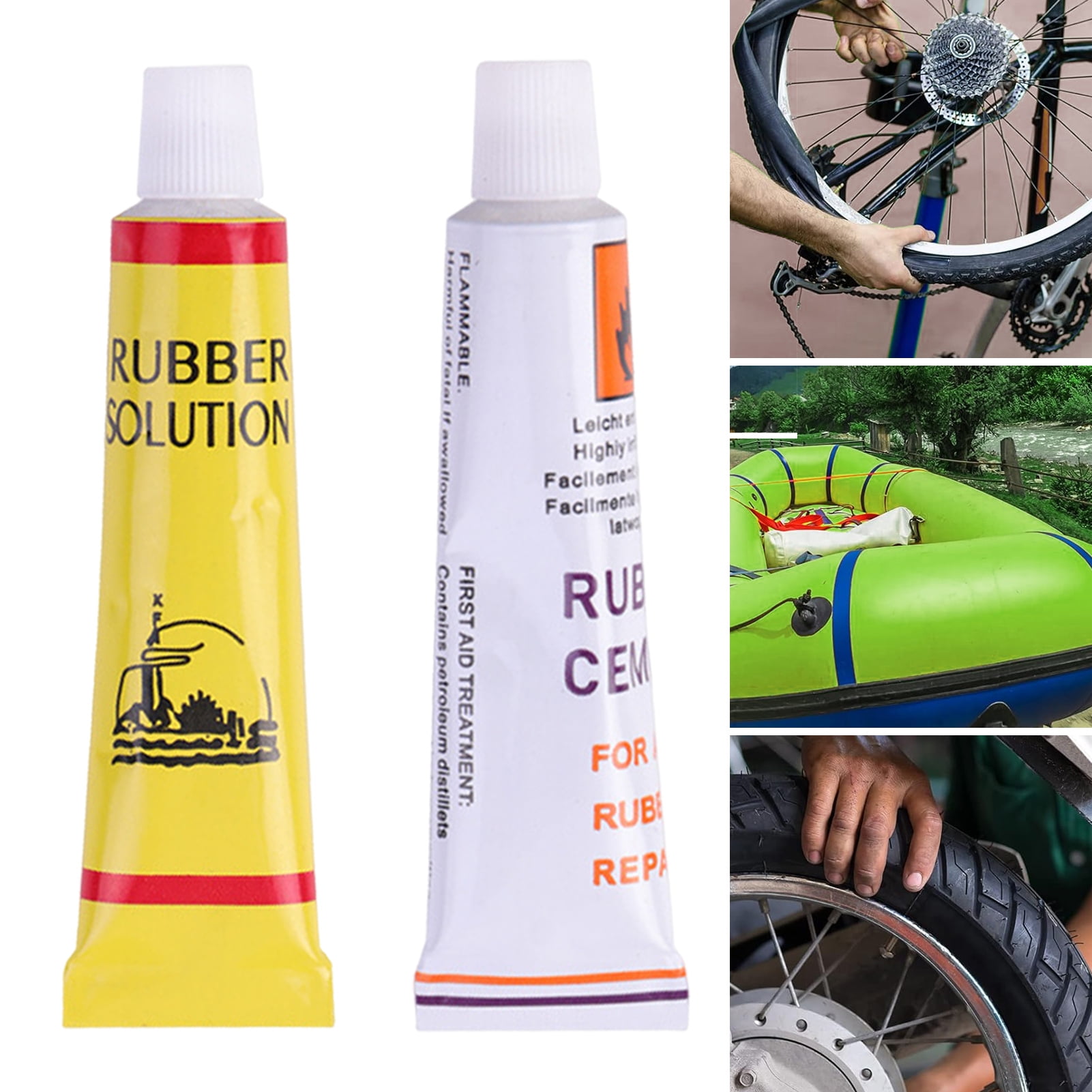 Ettsollp 5Pcs Bicycle Tire Repair Glue Universal Mountain Road Bike ...