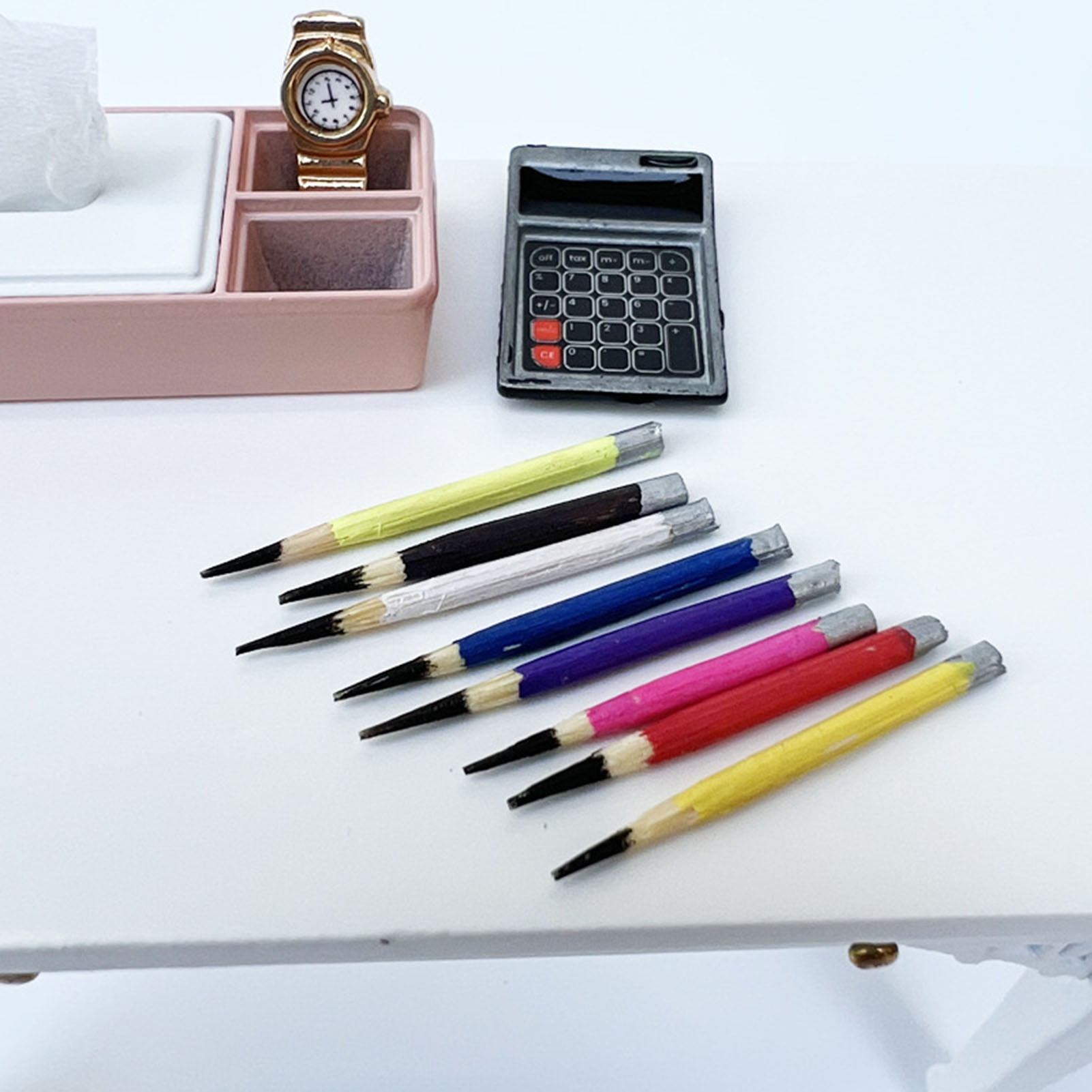 Ettsollp 8Pcs Dollhouse Pencil High Reduction Fadeless Anti-crack ...