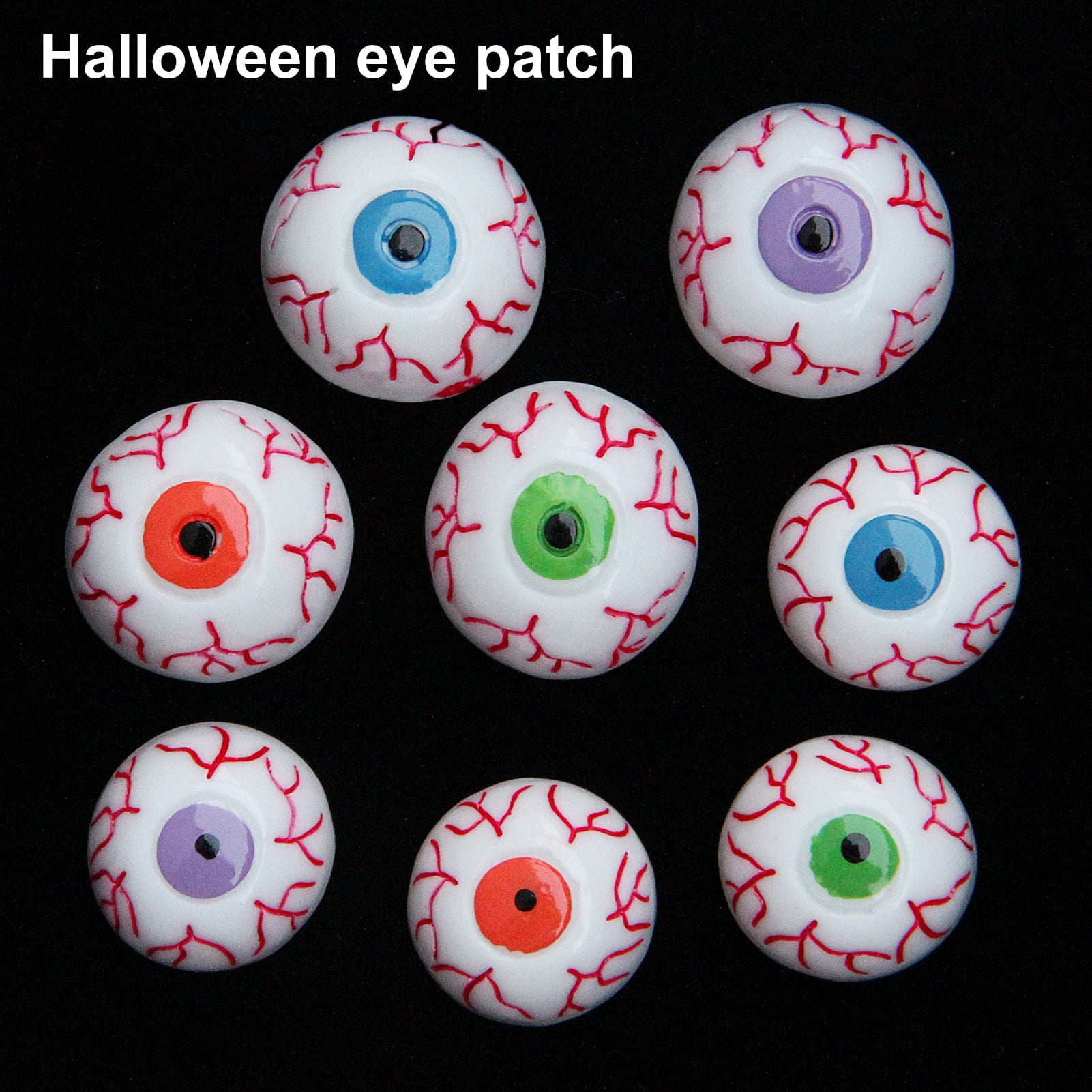 Ettsollp 8Pcs Eyeball Patch DIY Halloween Accessory Realistic Eyeball Patch Halloween Party ...