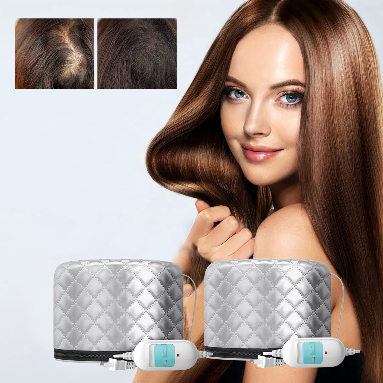 Ettsollp Adjustable Electric Heating Caps for Repairing Hair Damage ...