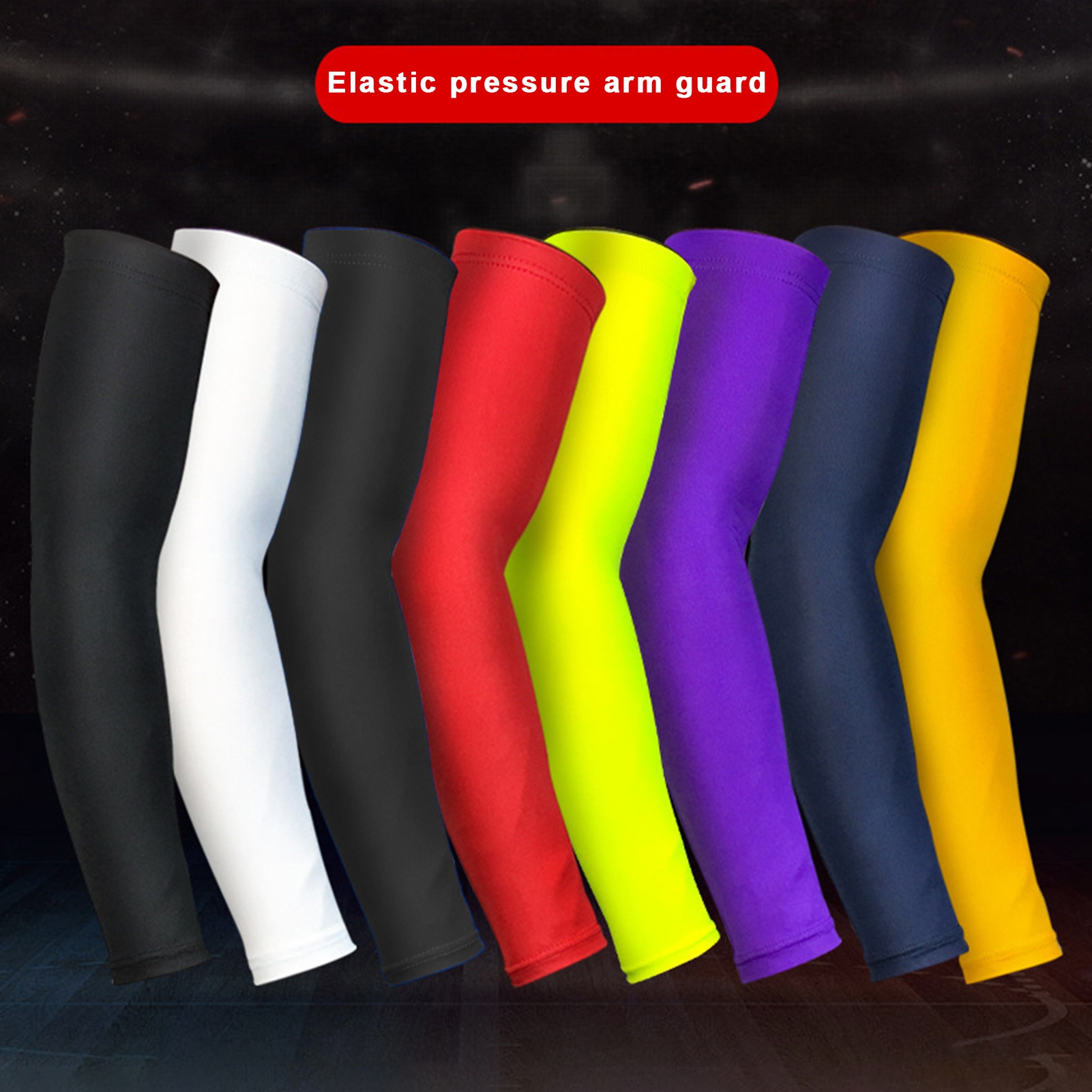 Ettsollp Basketball Arm Guard Muscle Compression Arm Sleeve UV Sun ...