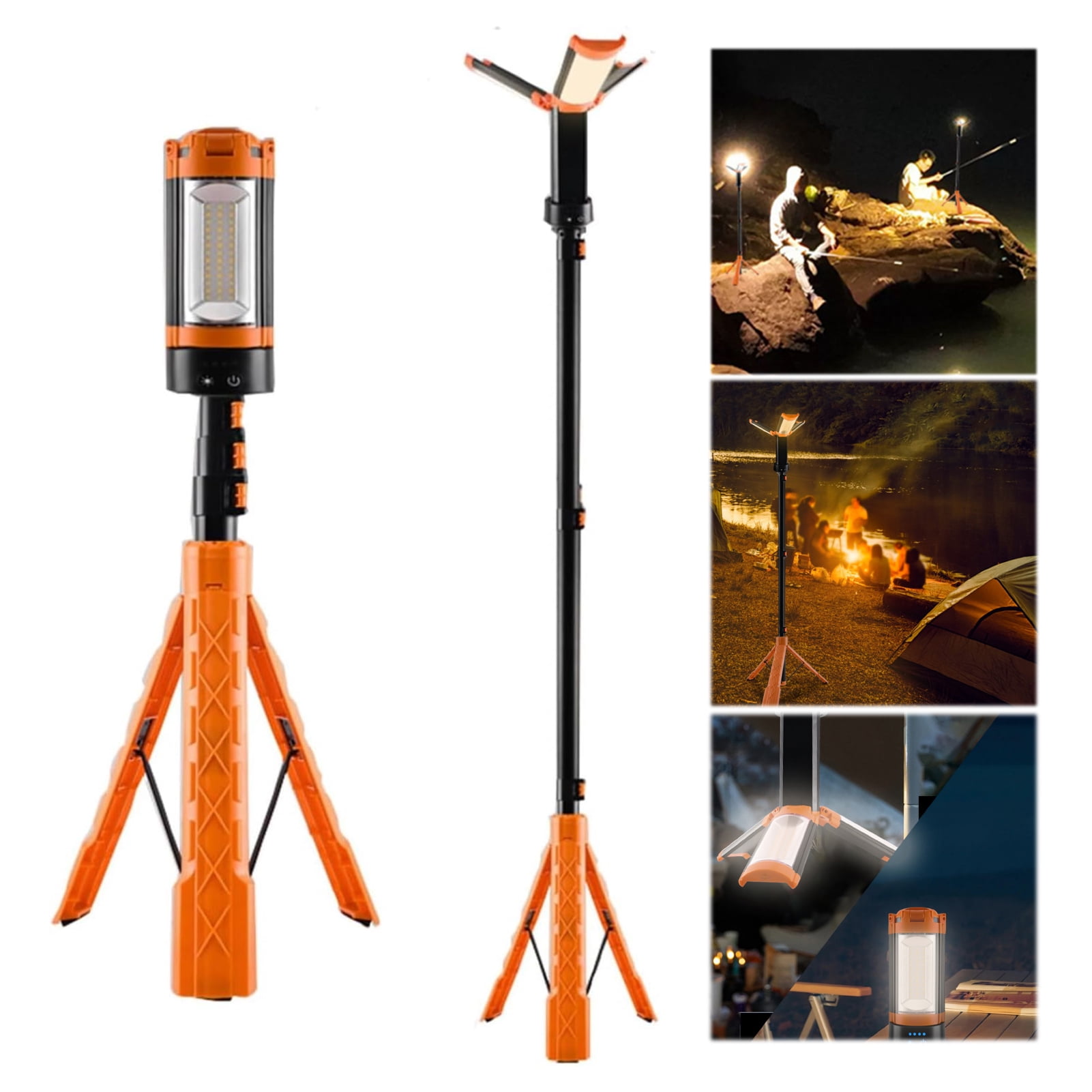 Ettsollp Camping Light with Bracket Rechargeable 90000mAh Camping ...