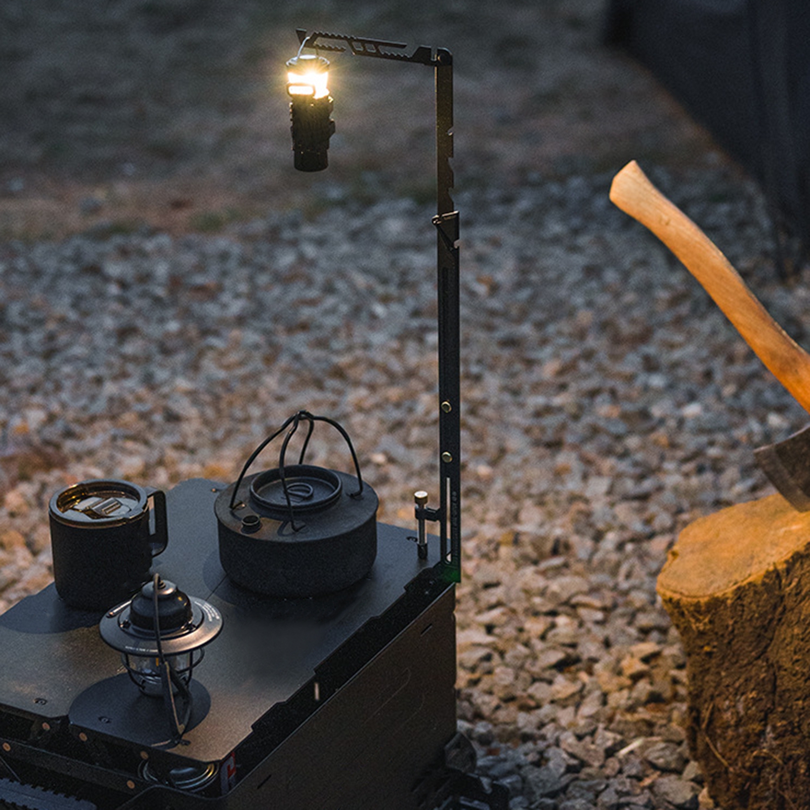 Ettsollp Collapsible Lamp Bracket Light Stand Adjustable Height Easy ...