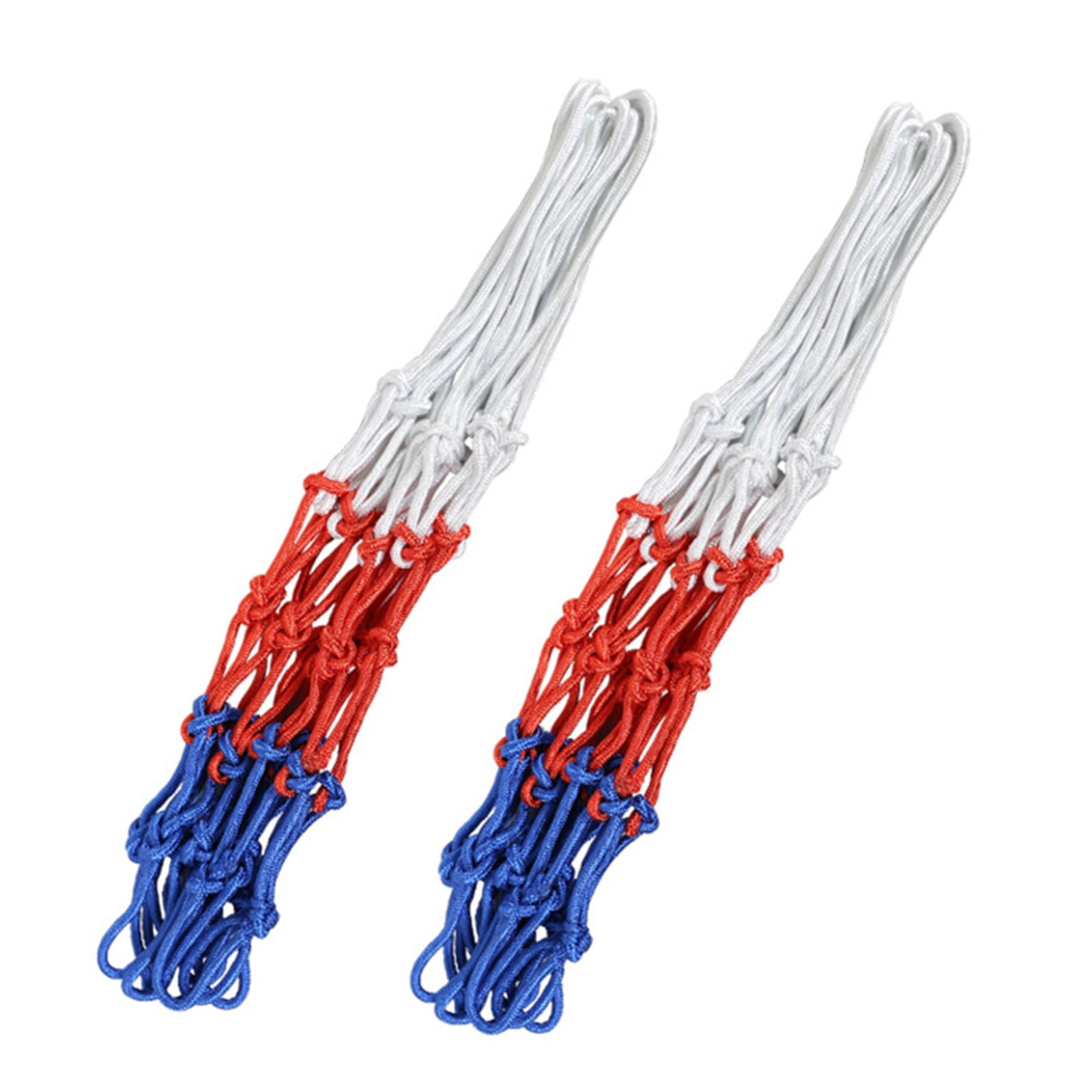 Ettsollp Color Block Heavy Duty Basketball Hoop Net Anti Whip Indoor ...