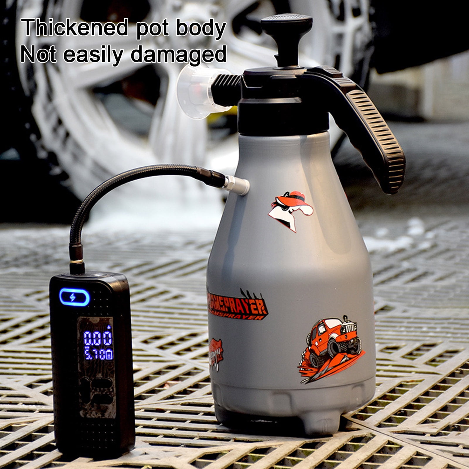 Ettsollp Electric Foam Sprayer USB Powered 2000ml Hand-held Car Wash ...