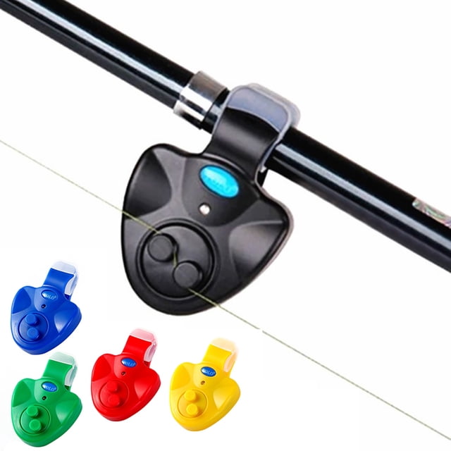 Ettsollp Electronic LED Light Clip-on Fishing Rod Fish Bite Sound Alarm ...