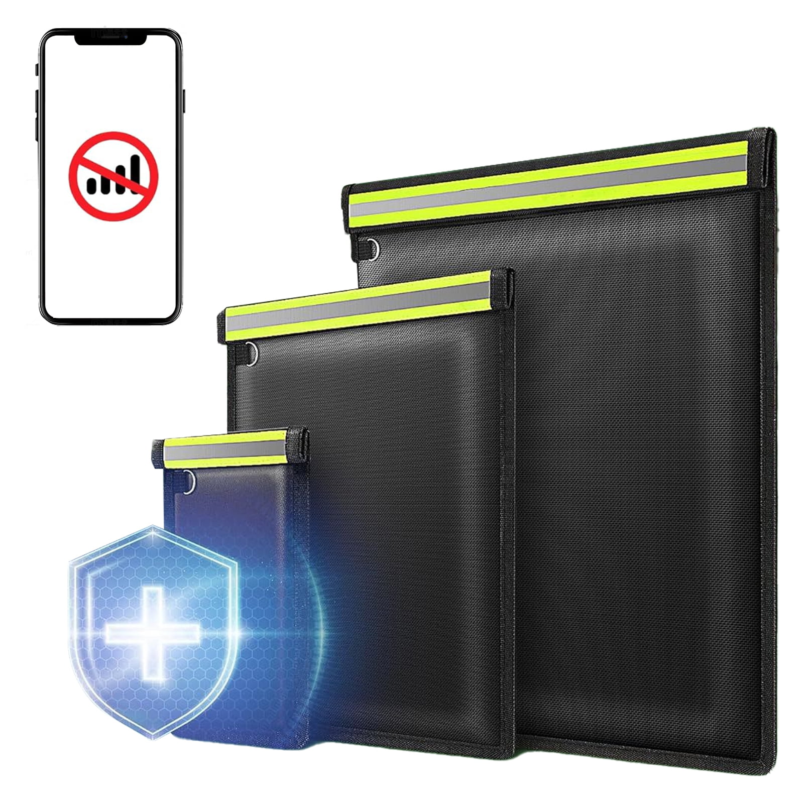 Ettsollp Faraday Bag with Reflective Strip Anti-Theft Anti-Tracking ...