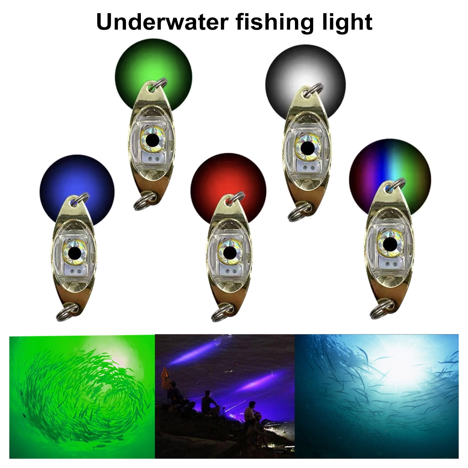 Ettsollp Fish Luring Light LED Bait for Deep Sea Highly Visible Fishing ...