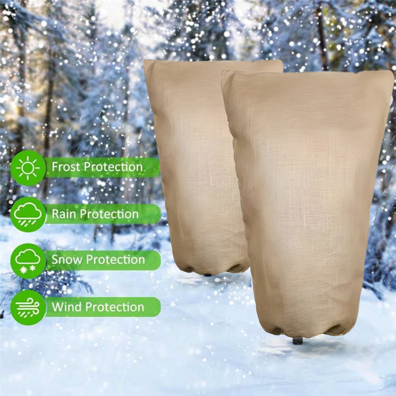 Ettsollp Freeze Protection Plant Cover Drawstring Frost Protection ...