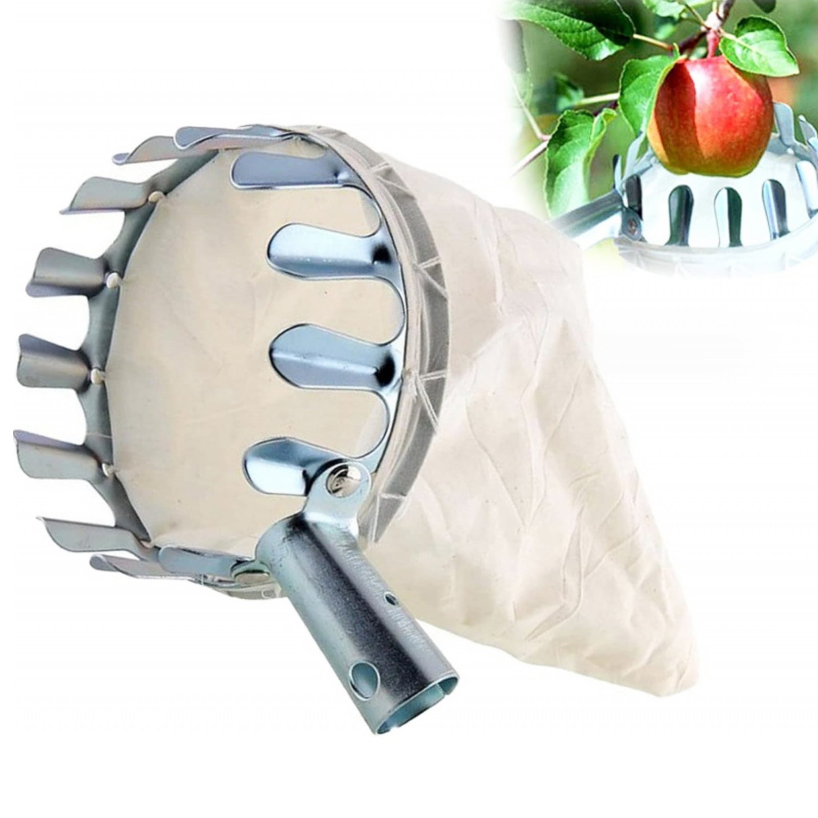 Ettsollp Fruit Picker Head Basket Fruit Picking Tool Labor-Saving Fruit ...