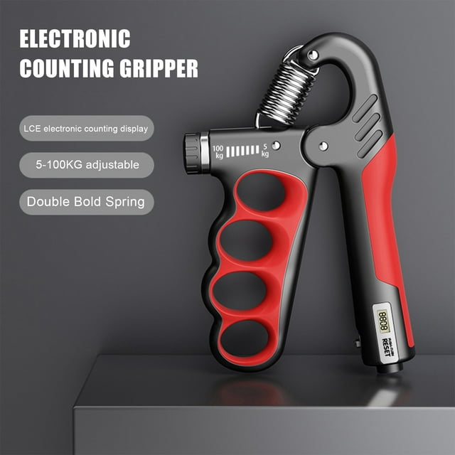 Ettsollp Hand Grip Strength Trainer Countable 5-100KG Adjustable Men ...