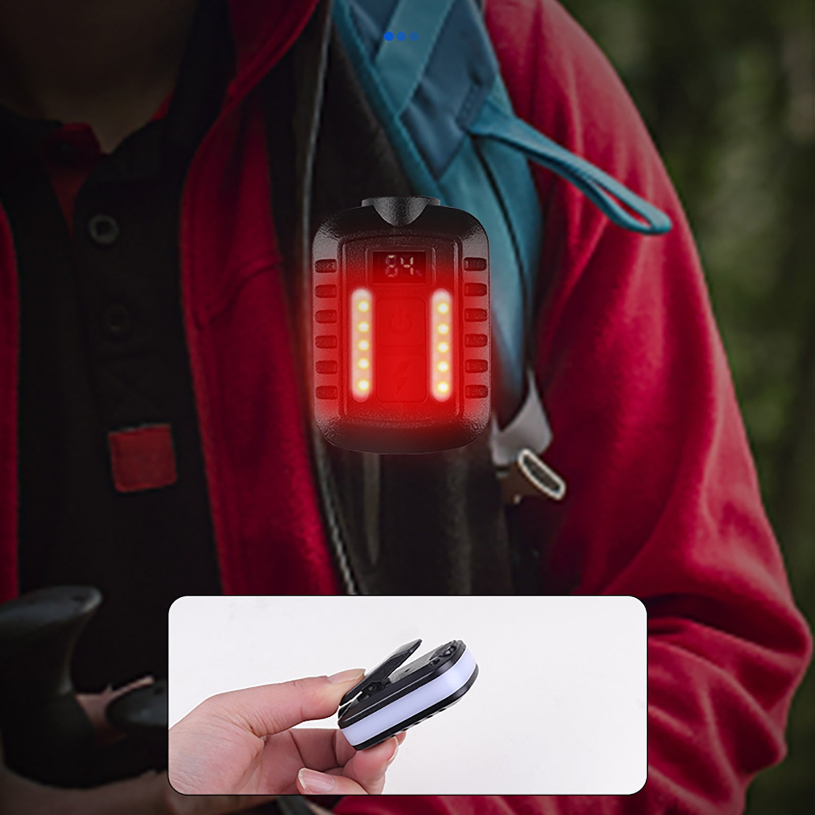 Ettsollp LED Cap Light Clip-On Hat Lamp Super Bright Waterproof Digital ...