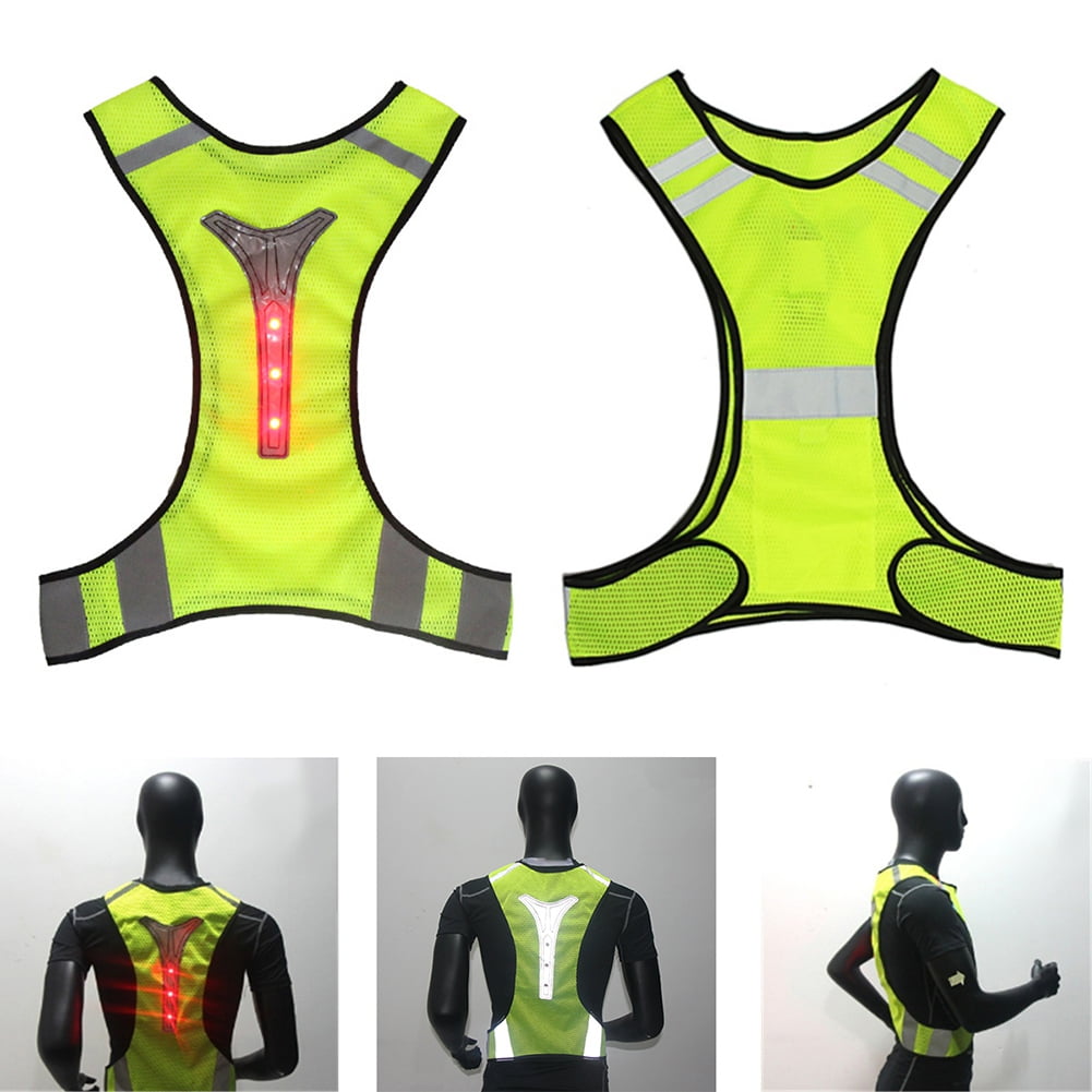 Ettsollp LED Reflective Night Running Cycling Safety Warning High ...