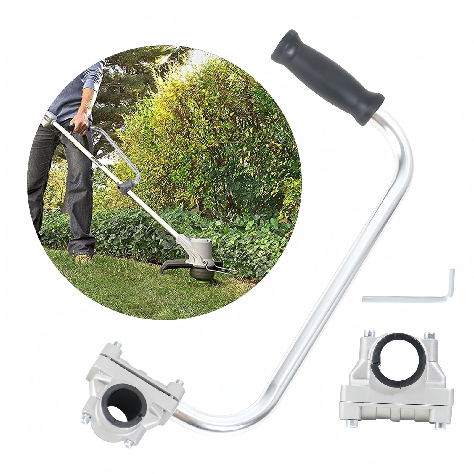 Ettsollp Lawn Mower Auxiliary Handle Weed Wacker Trimmer Grip Posture ...