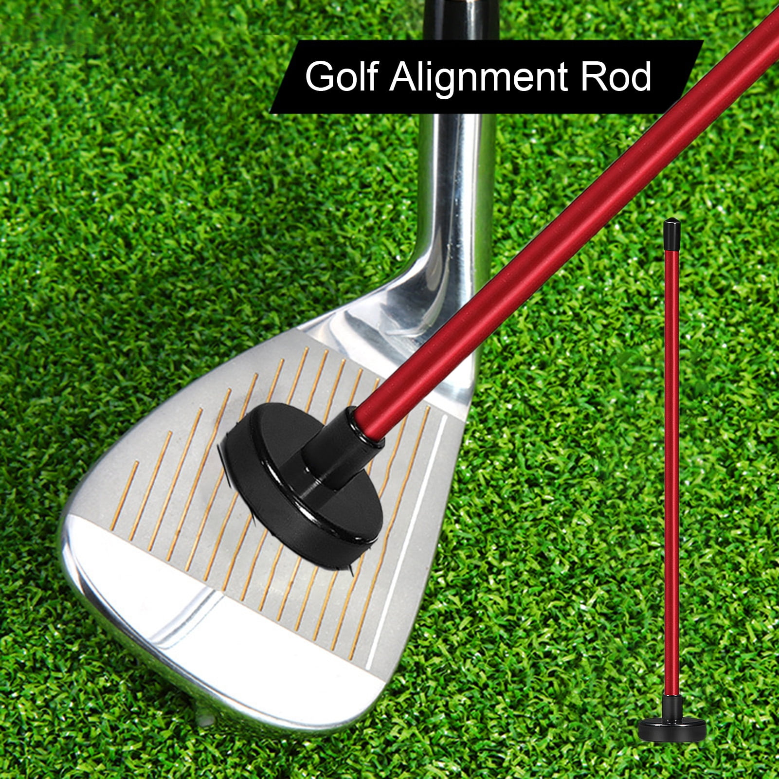 Ettsollp Mini Golf Alignment Stick Golf Alignment Rod Magnetic Golf ...
