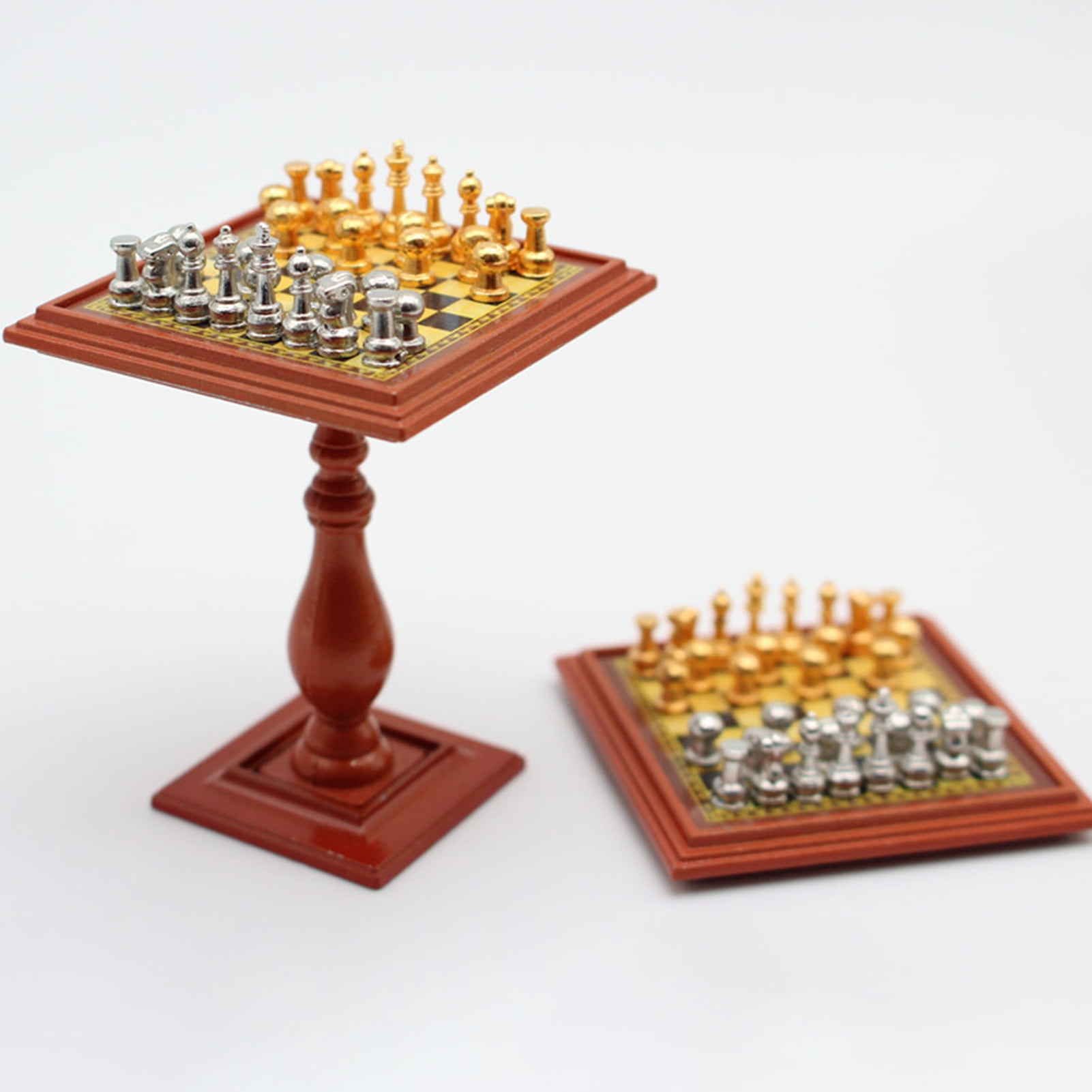 Metal Chess Set And Board Images Miniature Metal Chess Set And Board ...