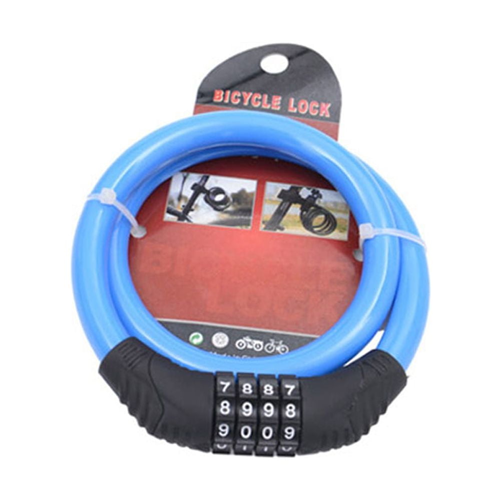 Ettsollp Mountain Bike Bicycle Steel Cable 4-Digit Number Security ...
