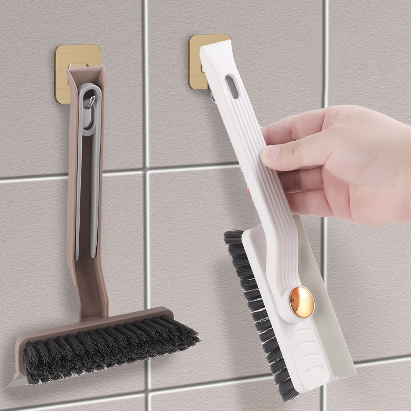 Ettsollp Multi-Function Rotating Crevice Cleaning Brush with Ergonomic ...