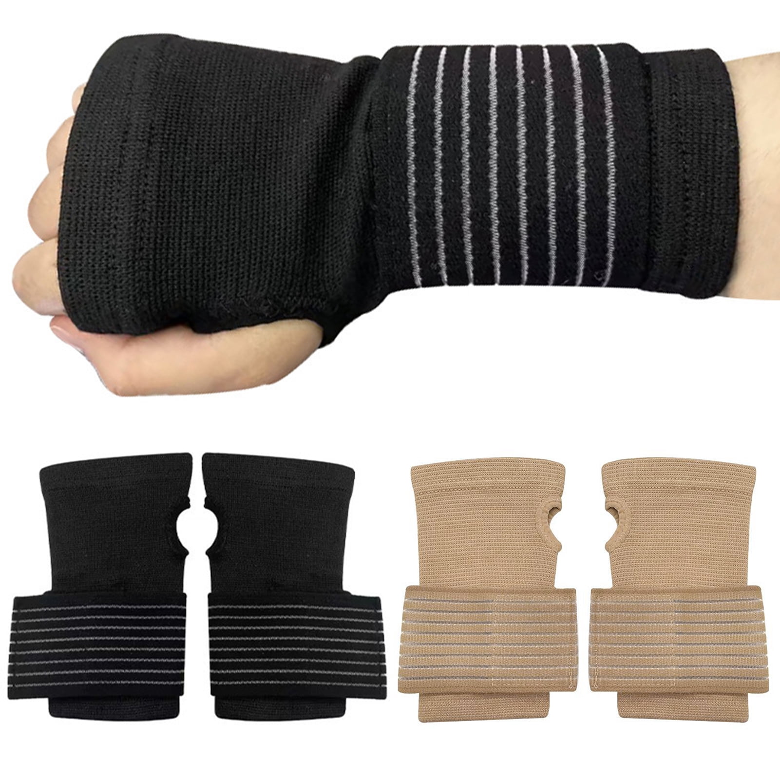 Ettsollp Palm Brace Wrist Support Sleeves Sports Fitness Compression ...