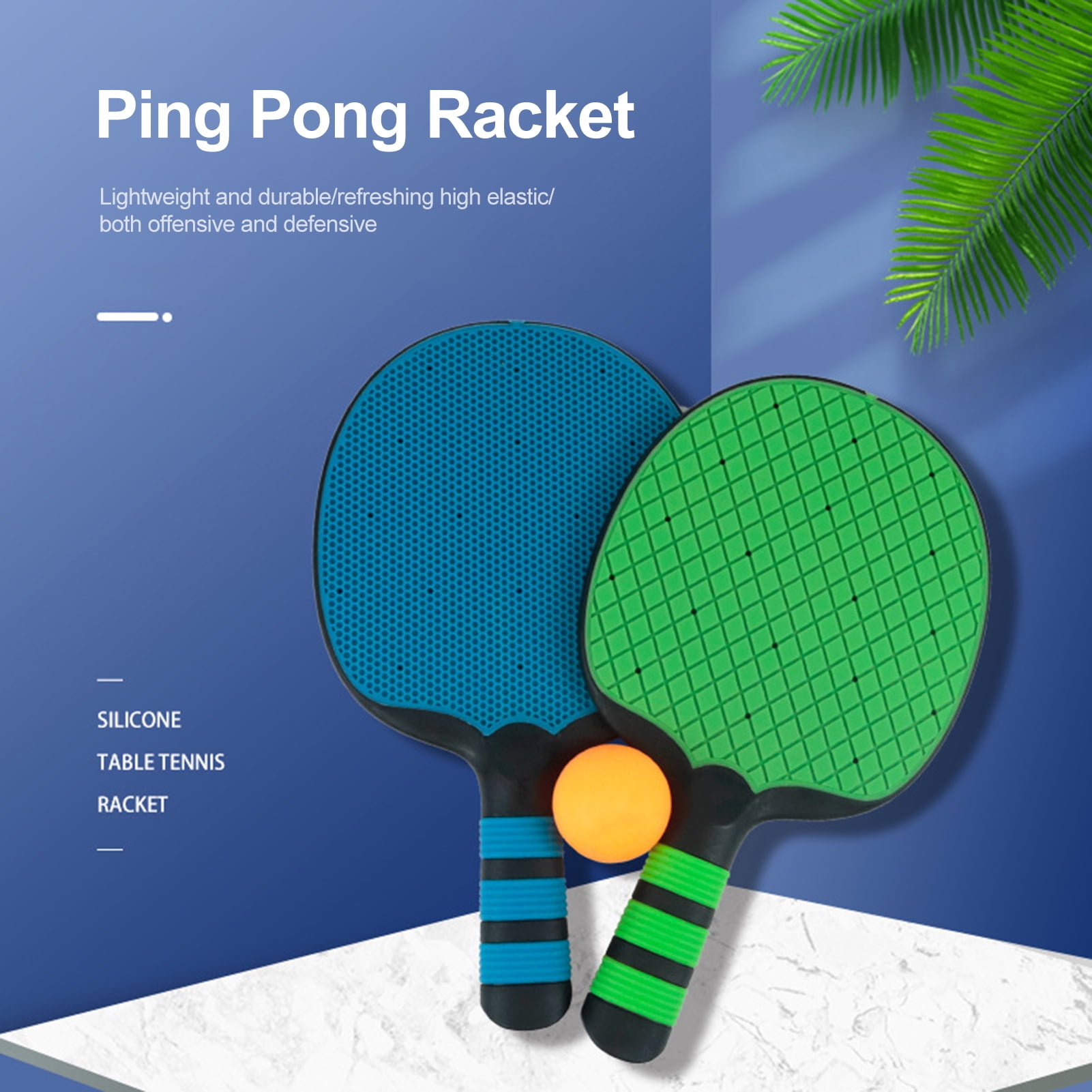 Ettsollp Ping Pong Paddles Silicone Table Tennis Racket Pingpong ...