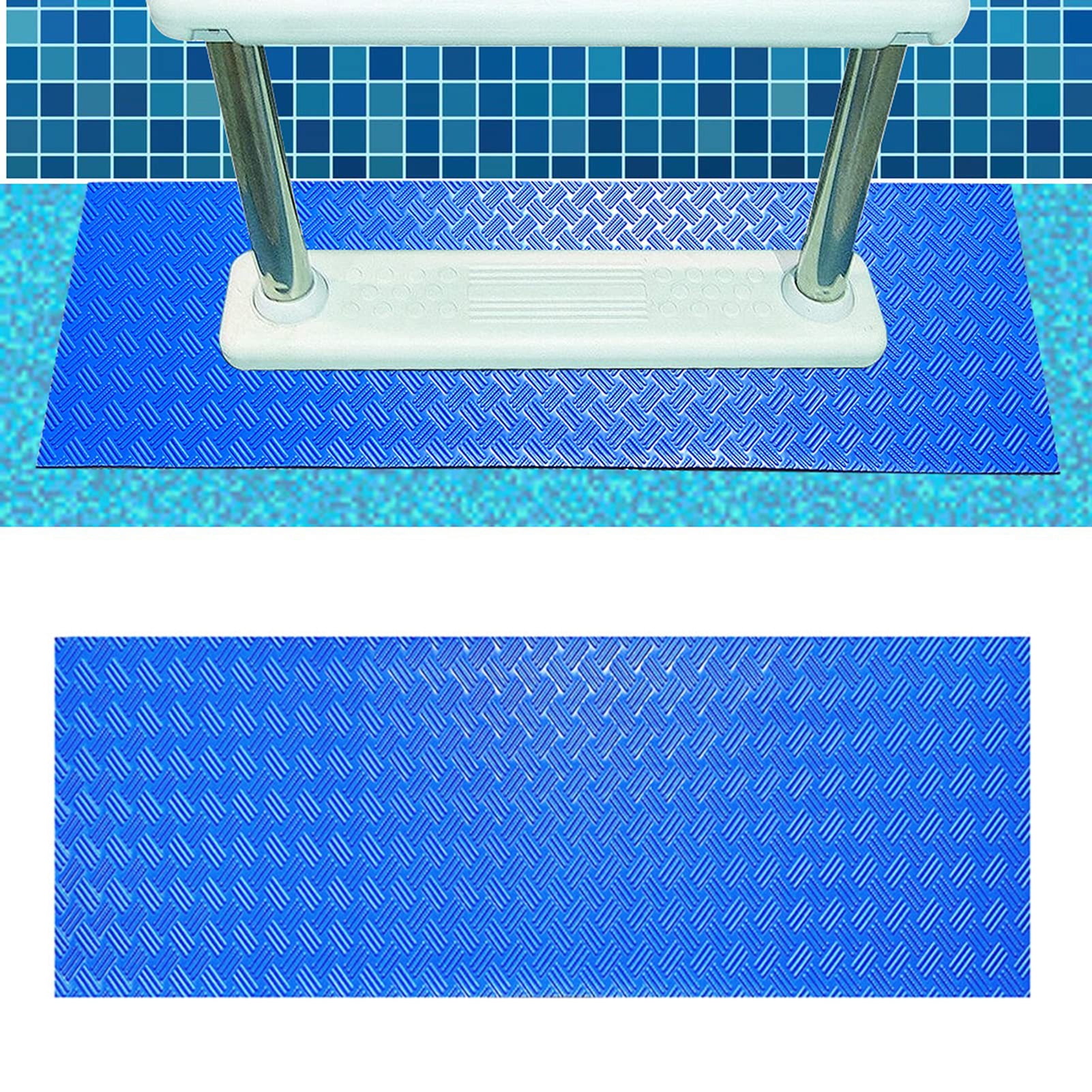 Ettsollp Pool Ladder Mat Non-Slip Texture Flexible Step Mat Easy to ...