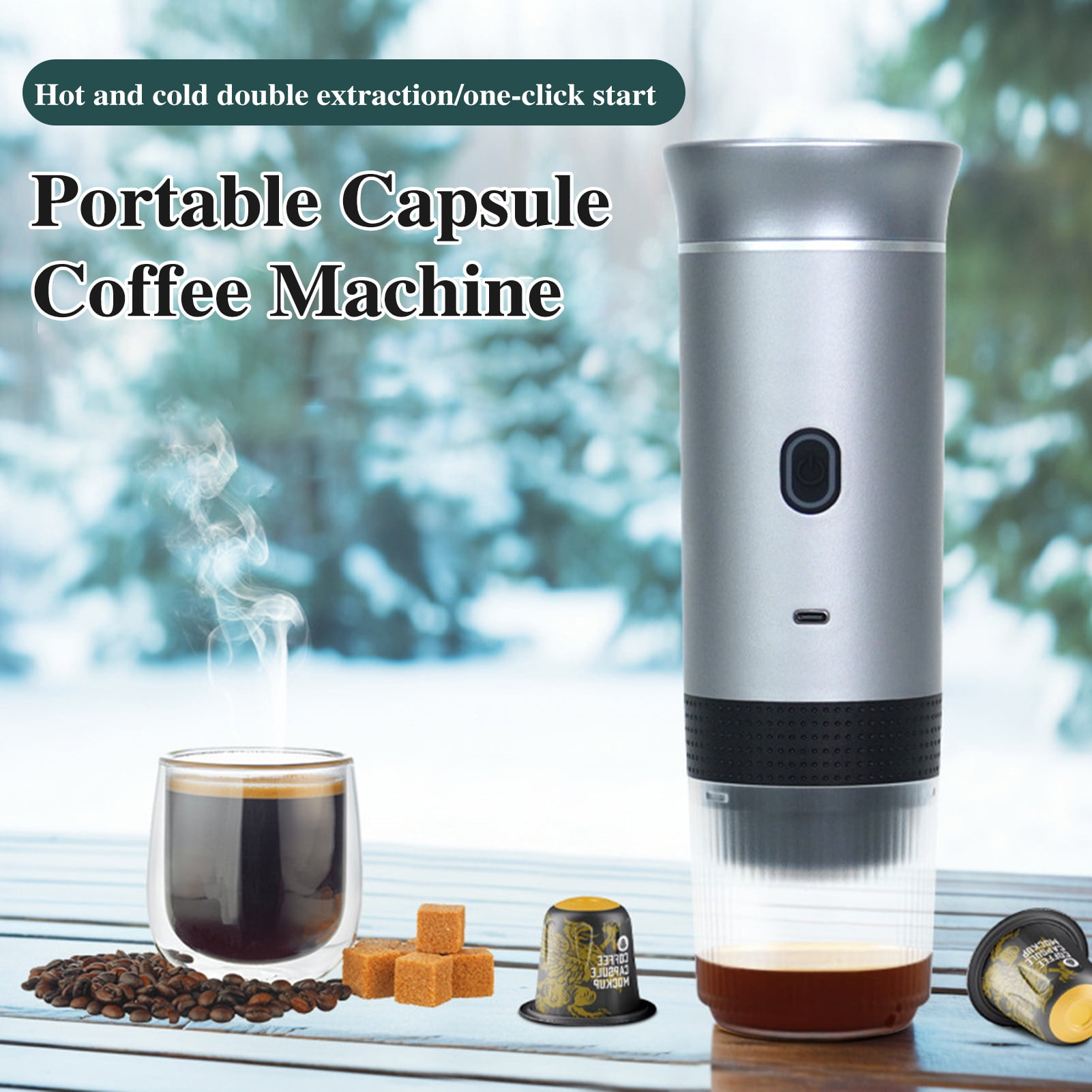 Ettsollp Portable Electric Espresso Machine Coffee Machine Touch ...