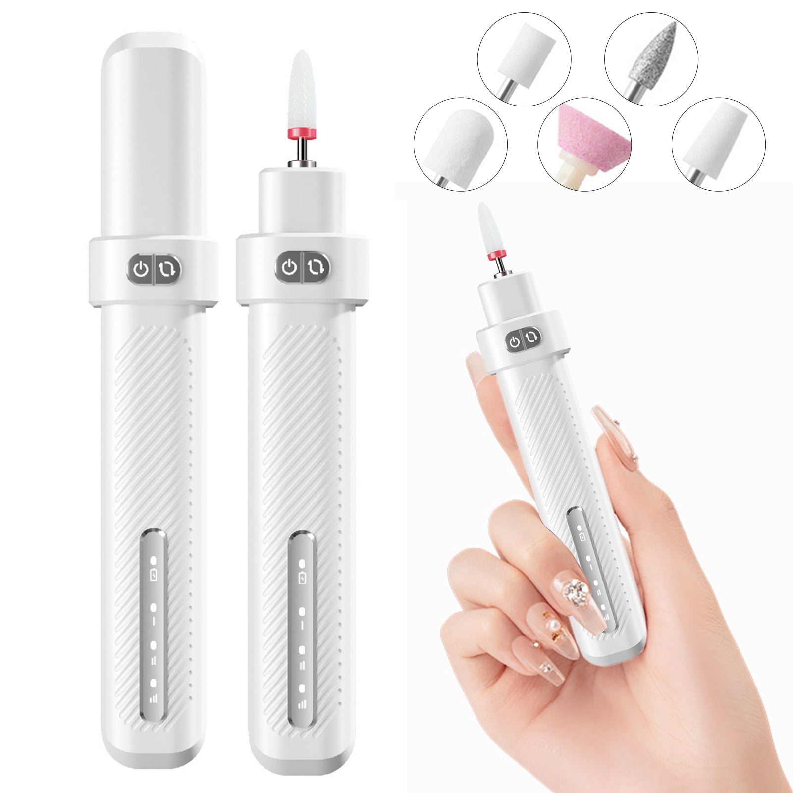 Ettsollp Professional Nail Polisher Electric Grinder Set for Nails ...