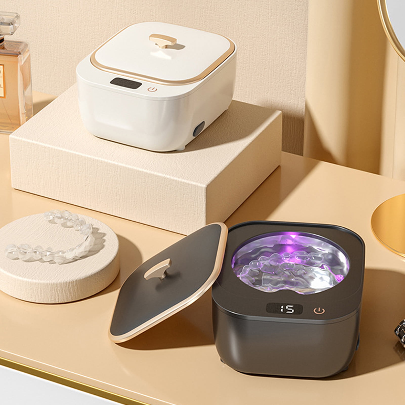 Ettsollp Professional Ultrasonic Retainer Cleaner with Timer High ...