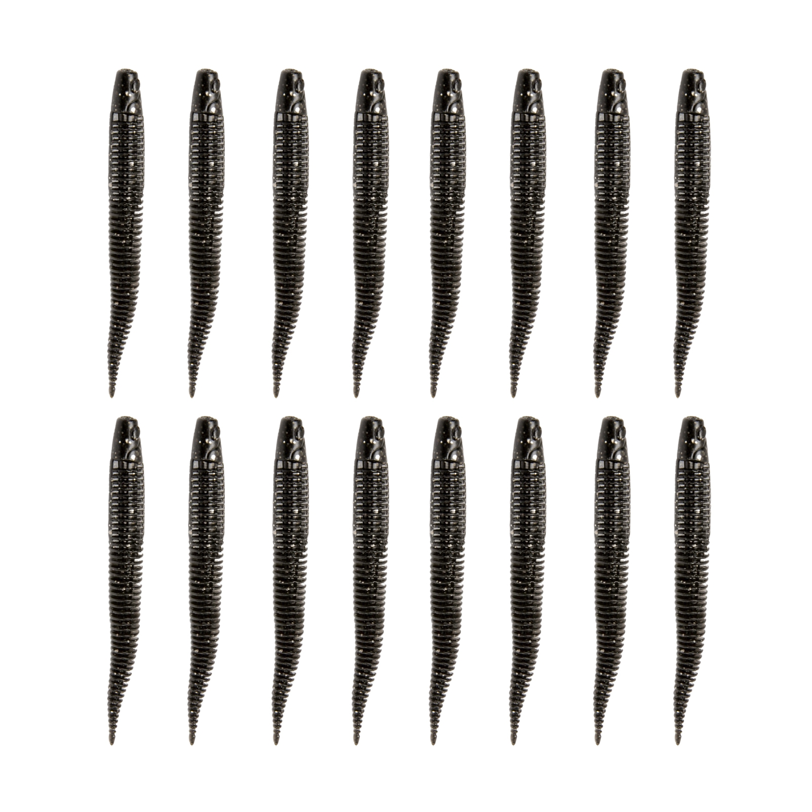 Ettsollp Soft Fishing Bait 16pcs 7cm Soft Worm Lure Glitter Sequins ...