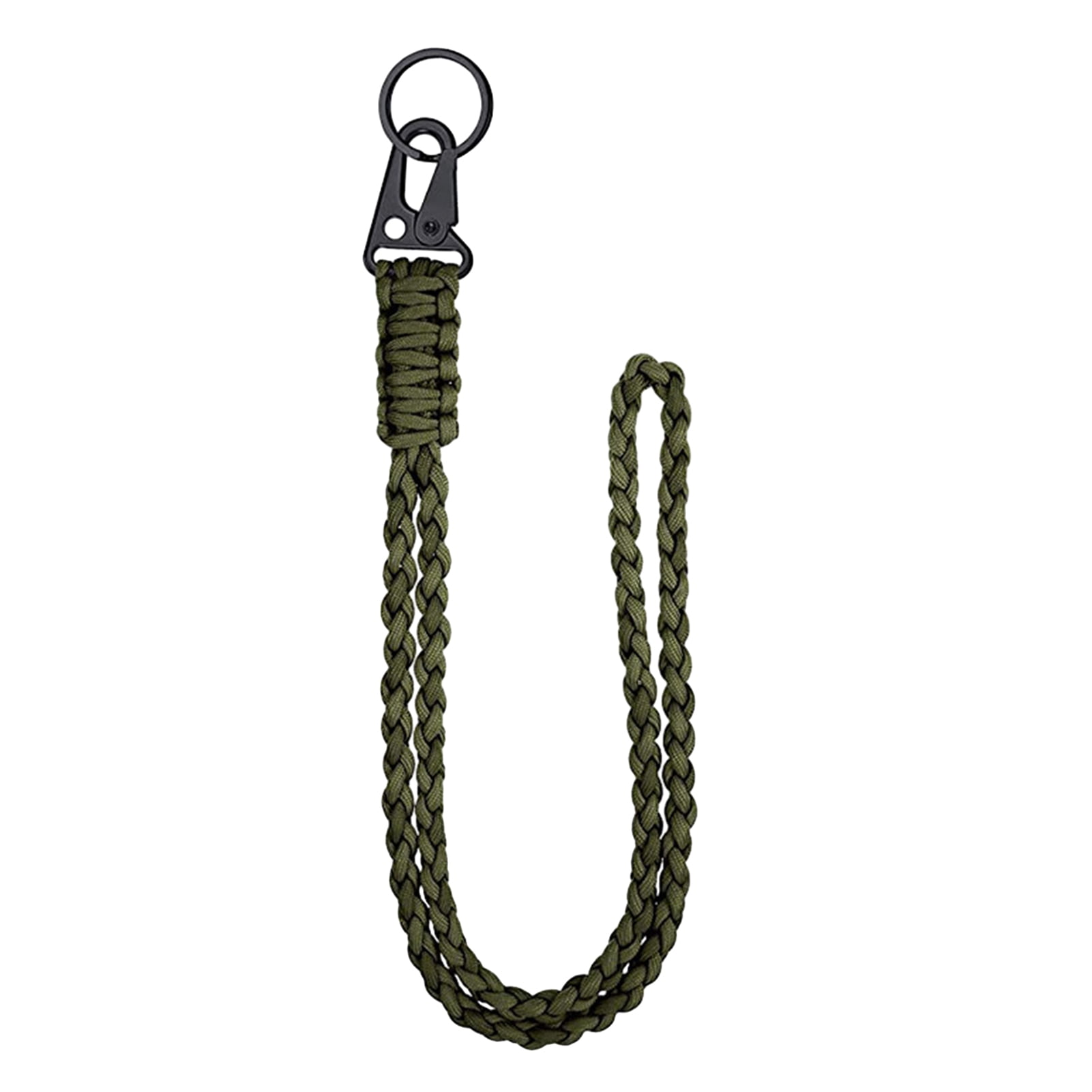 Ettsollp Survival Lanyard Keychain Portable Braided Lanyard for Outdoor ...
