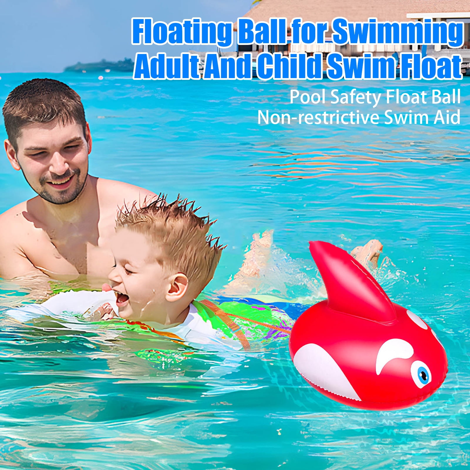 Ettsollp Swimming Floating Ball with Adjustable Waist Dolphin-Shaped ...