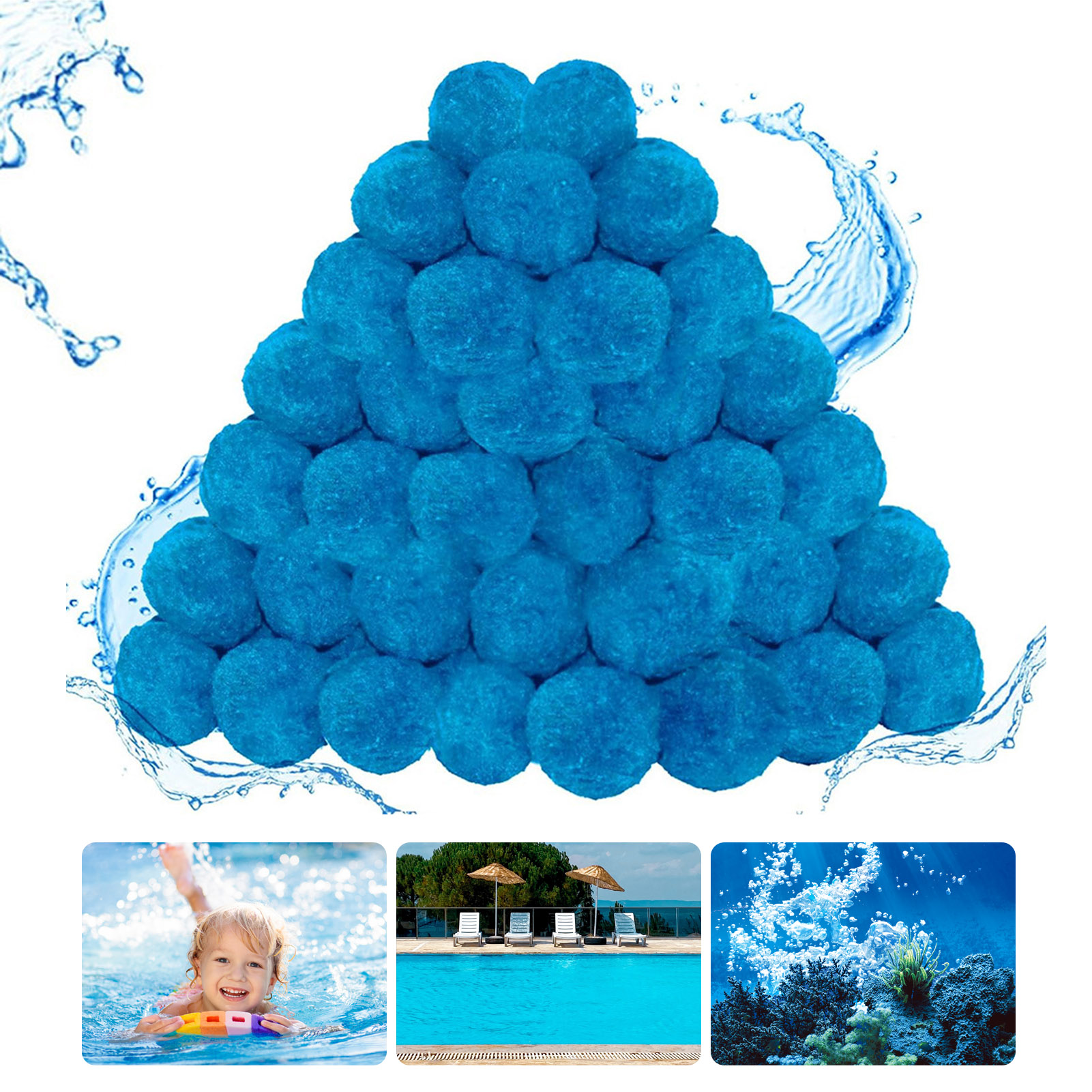 Ettsollp Swimming Pool Filter Balls Eco-Friendly Fiber Balls for Pool ...