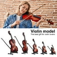 Ettsollp Tiny Violin Keychain with Sound Mini Violin Toy Set Plays Sad ...