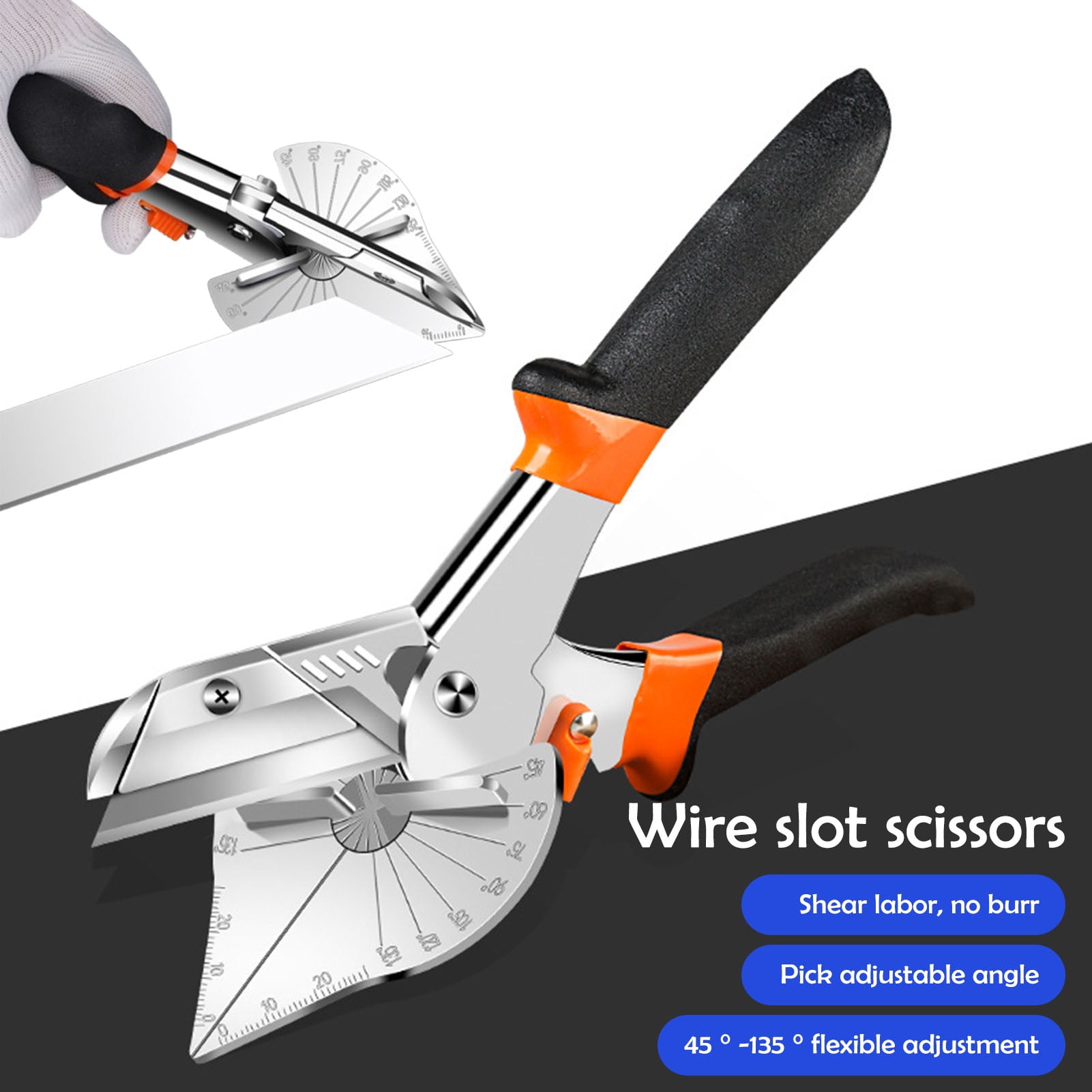 Ettsollp Trunking Miter Shears with Ergonomic Handle Safety Lock Design ...