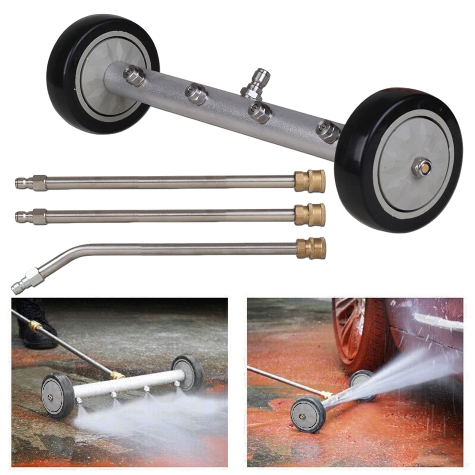 Ettsollp Undercarriage Pressure Washer 4000 PSI under Car Cleaner with ...