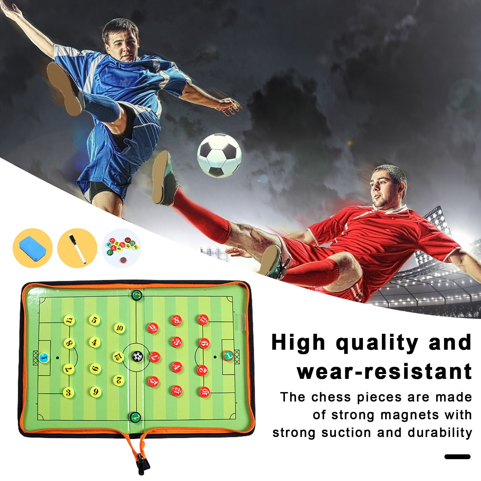 Ettsollp Volleyball Coaching Board Magnetic Clipboard Smooth Surface ...