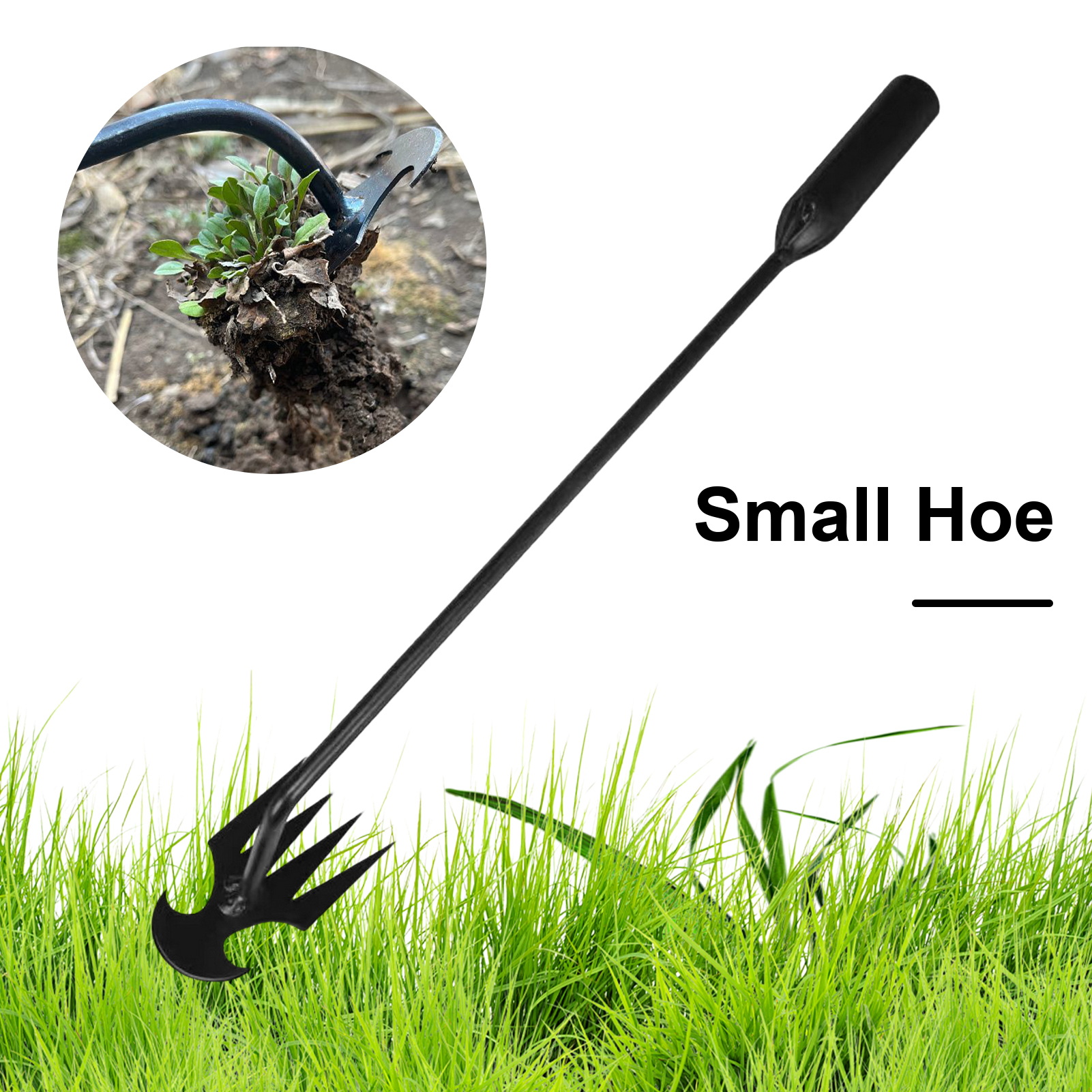 Ettsollp Weeding Steel Hoe Uprooting Weeding Tool Portable Handheld ...
