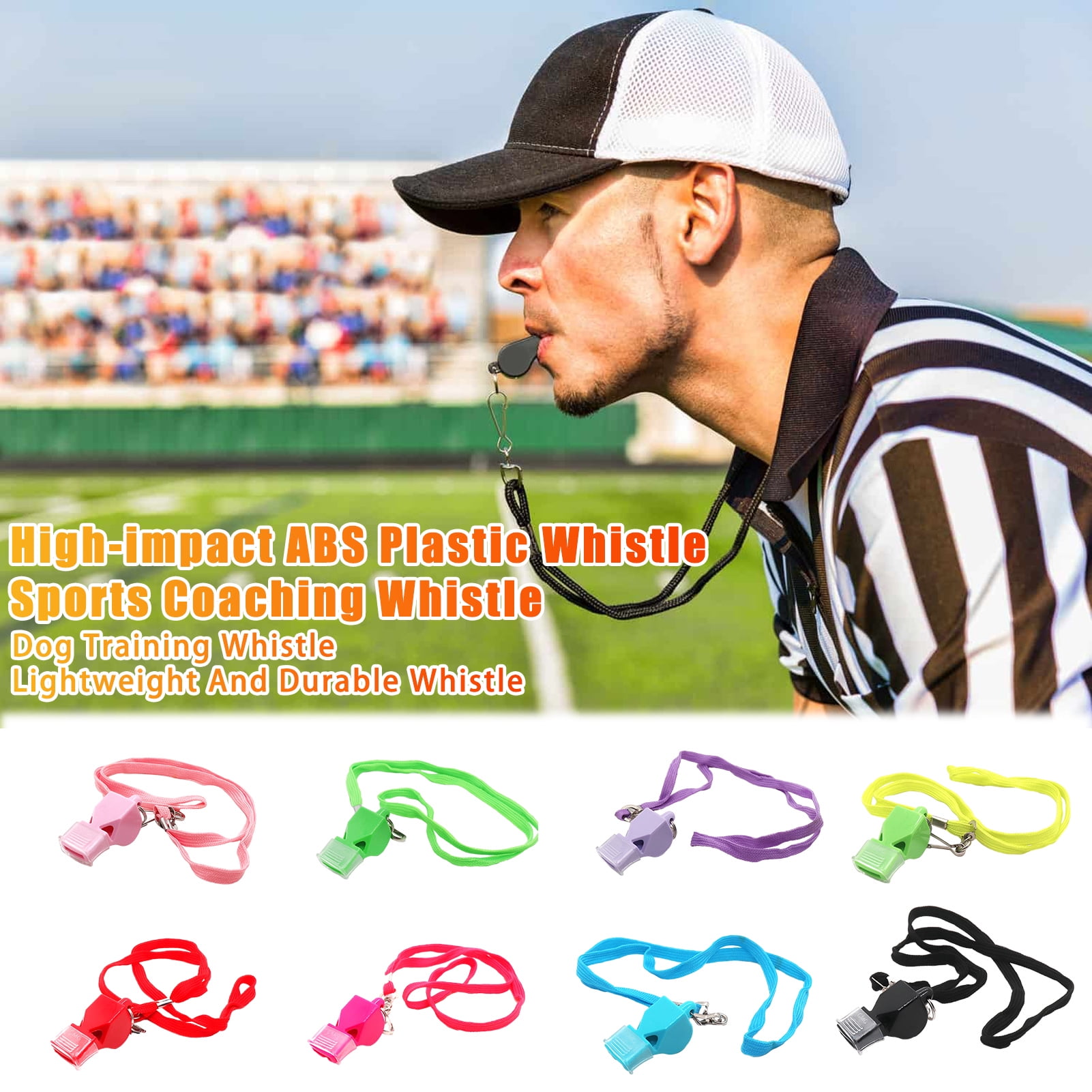 Ettsollp Whistle with Lanyard And Mouth Grip Plastic Sports Whistle ...