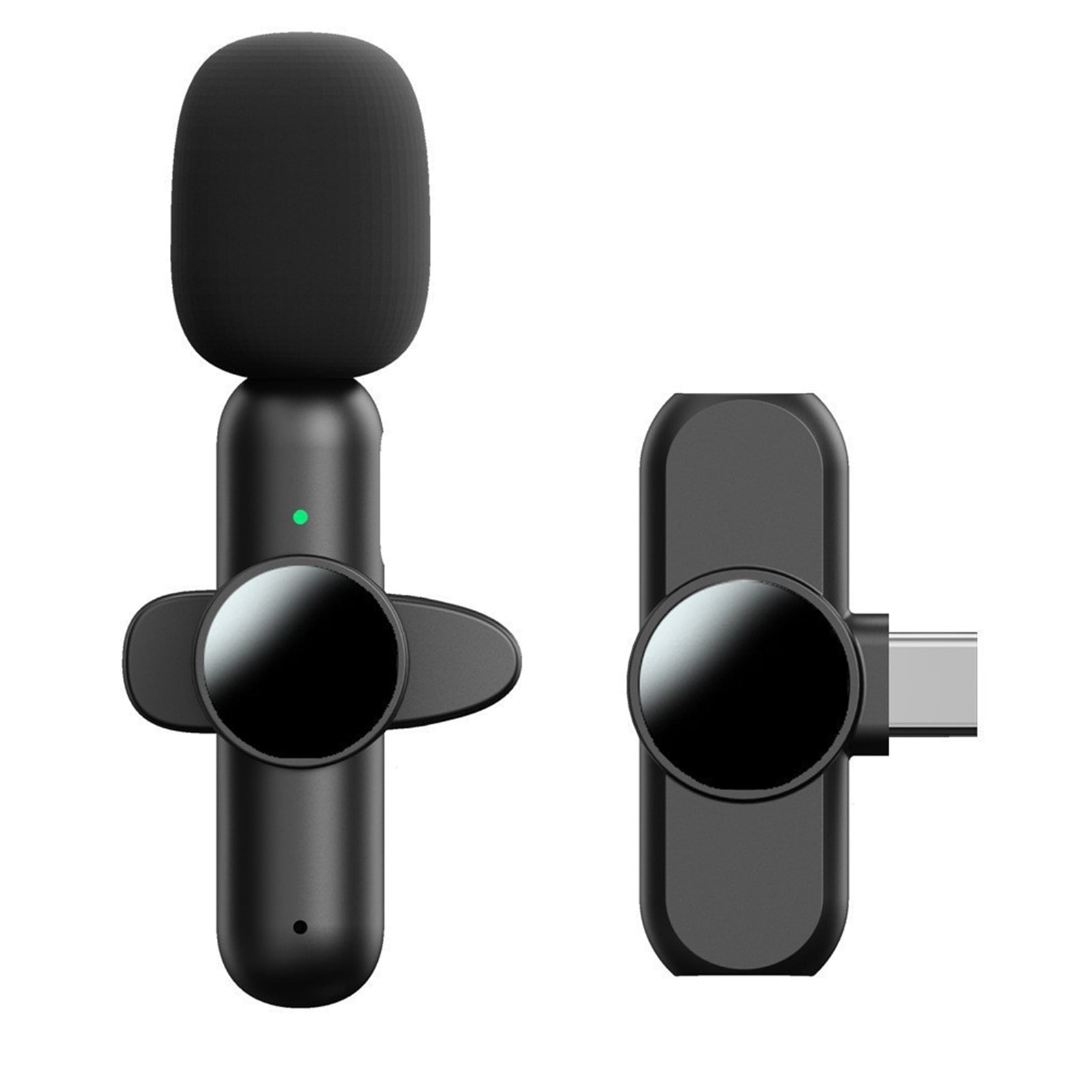 Ettsollp Wireless Microphone Wireless Lavalier Microphone Set Stereo ...