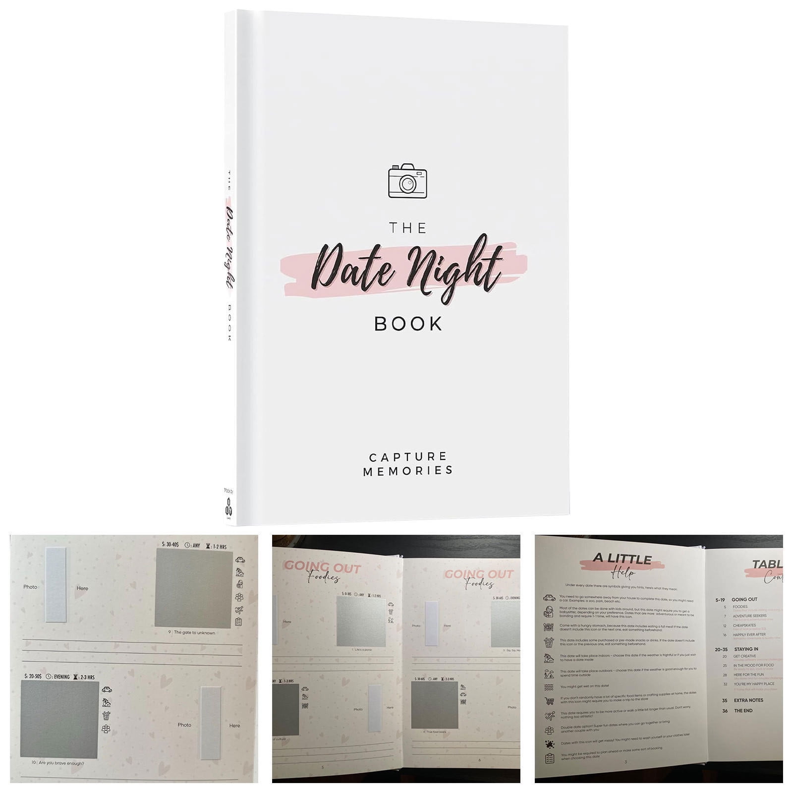Etuzhy 2024 New The Date Night Book - 60 Scratch-Off Date Night Ideas ...