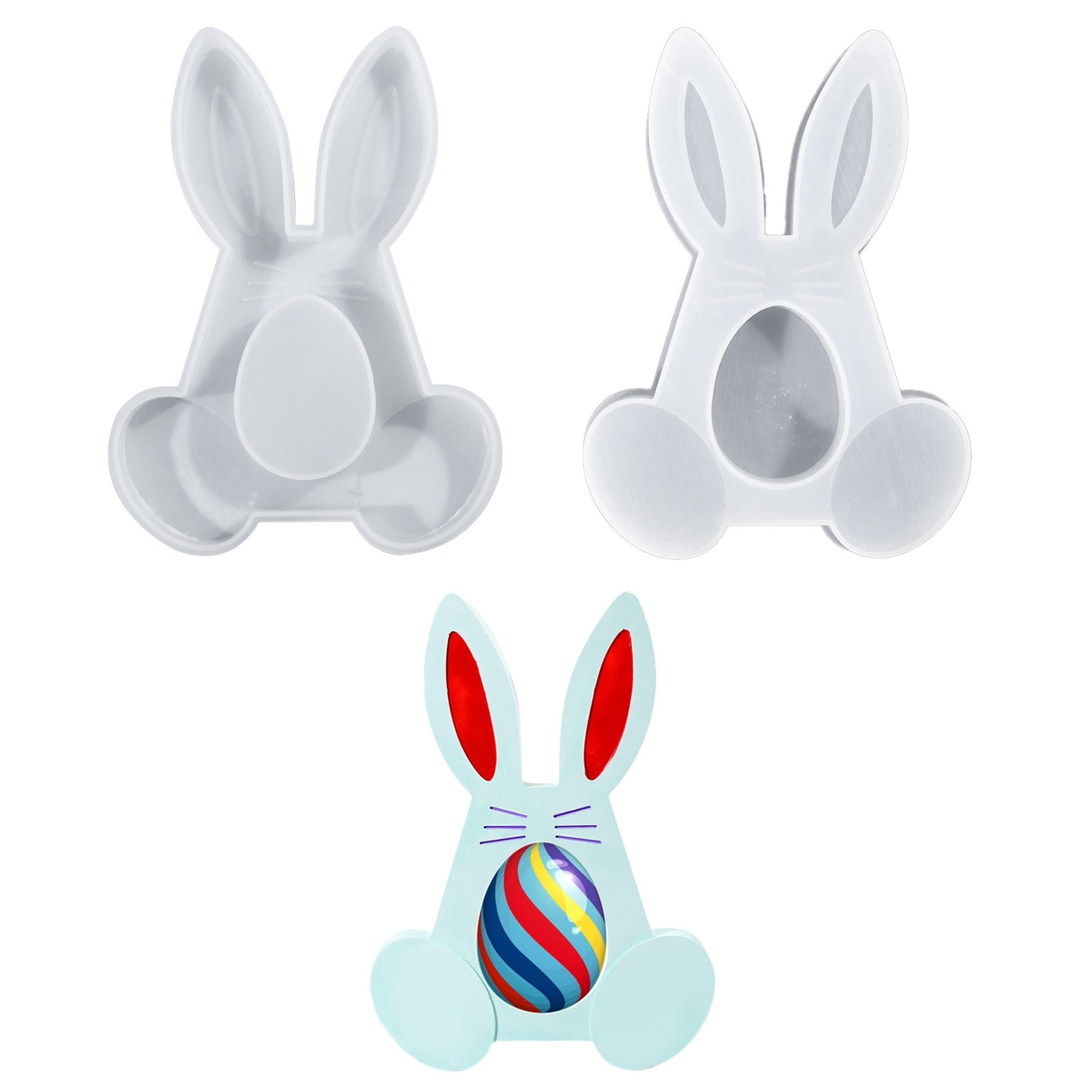 Etuzhy DIY Epoxy Resin For Easter Rabbit With Vertical Ears Silicone ...