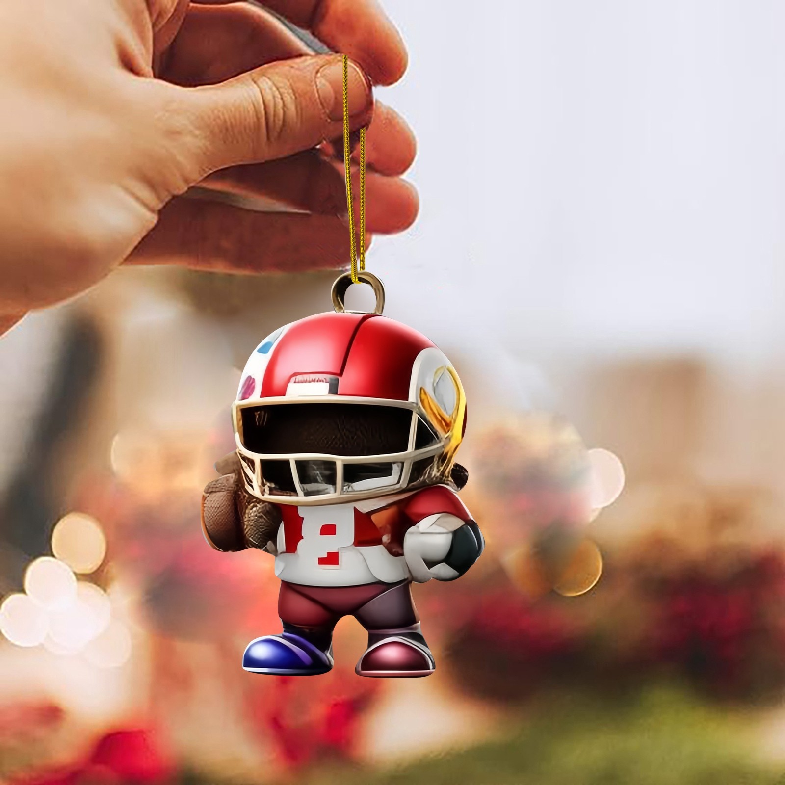 Etuzhy Interesting Super Wrist Style Rugby Player Acrylic Statue ...