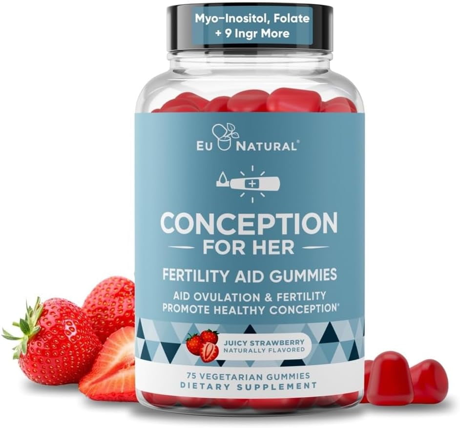 Eu Natural Fertility Gummies - Fertility Supplements for Women with Myo ...