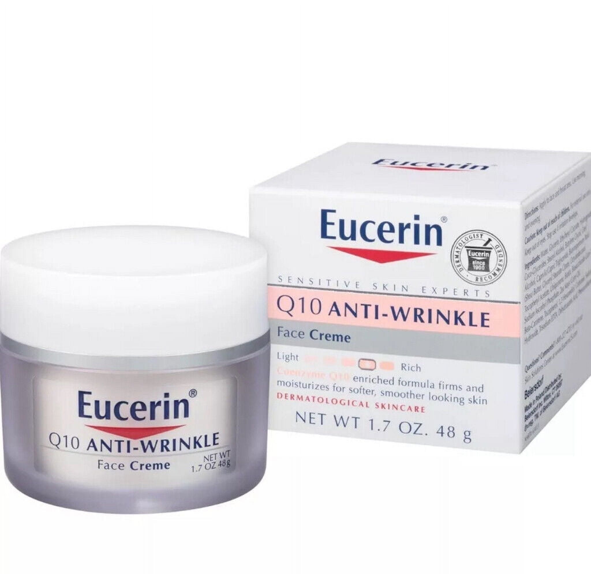Eu'cerin Sensitive Skin Experts Q10 Anti-Wrinkle Face Creme 1.70 oz ...