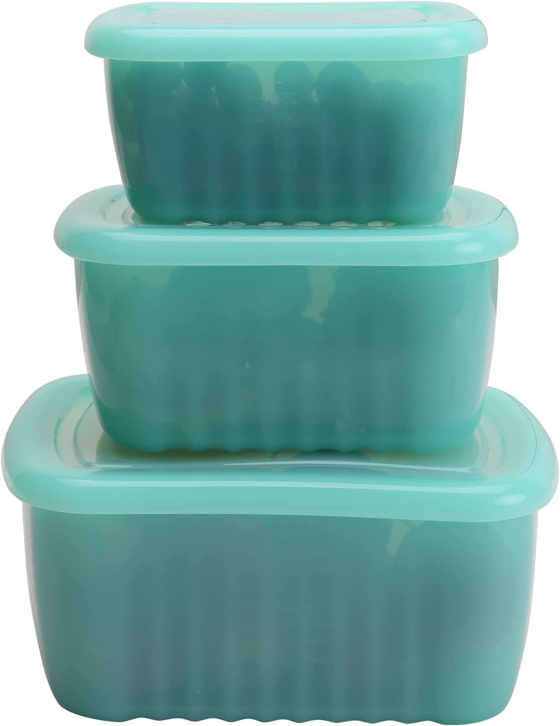 EuChoiz Reusable Silicone Food Storage Containers, BPA Free, Leakproof ...